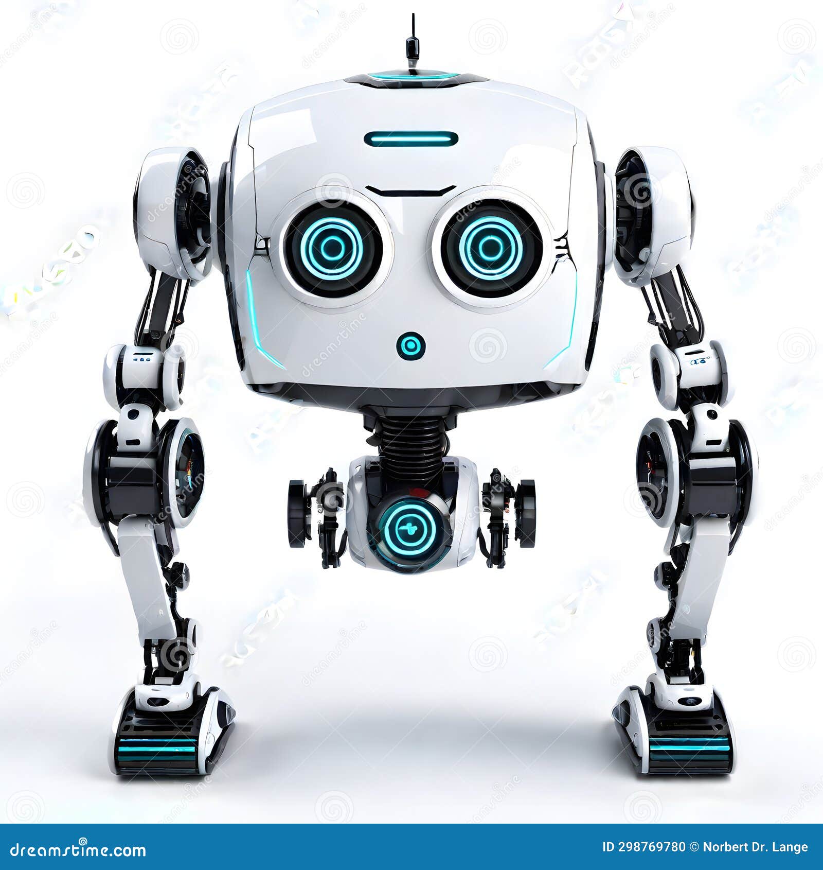 Heavy Humanoid Robot, AI-generatet Stock Photo - Image of impressive ...