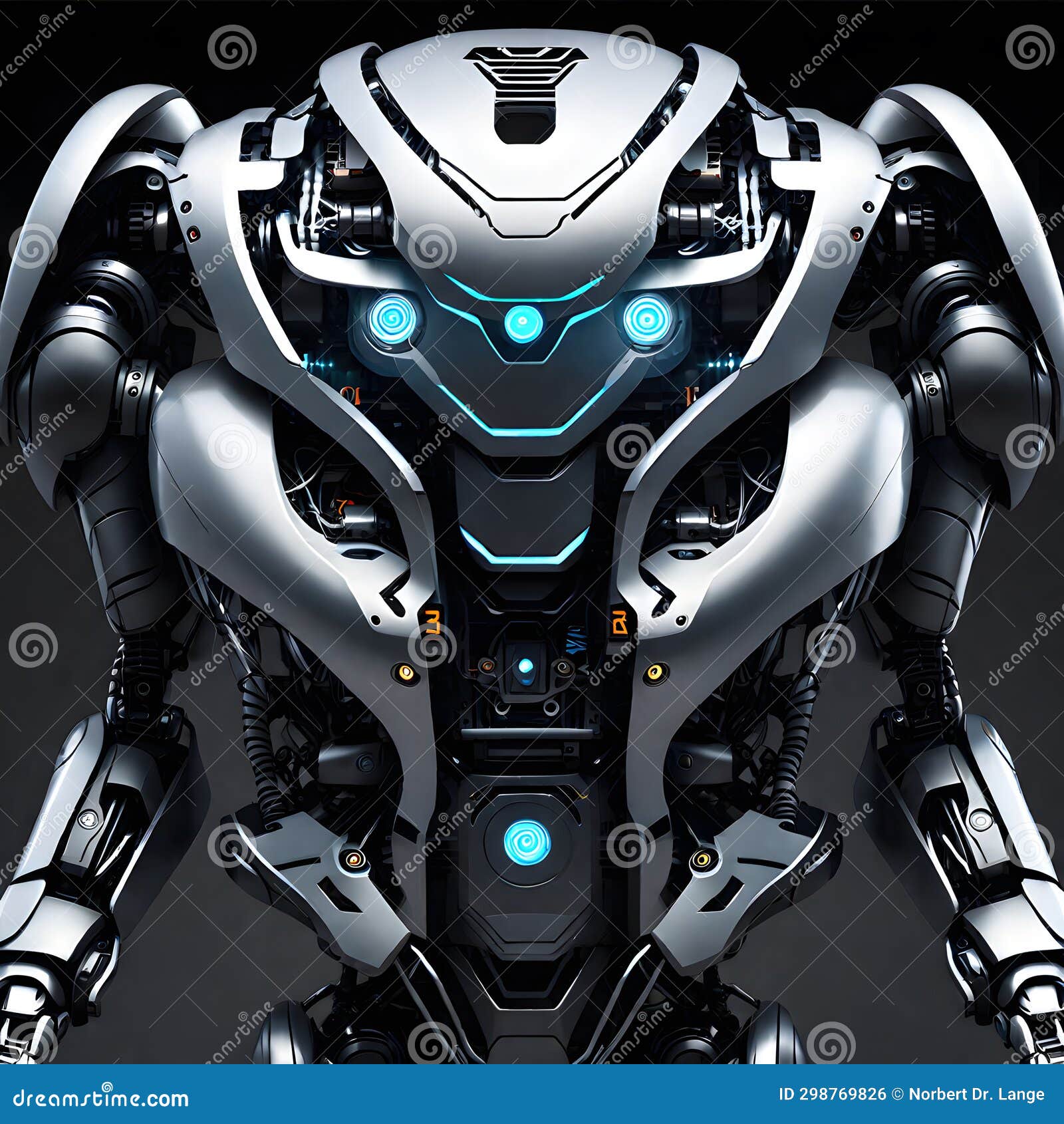 Heavy Humanoid Robot, AI-generatet Stock Photo - Image of sheet ...