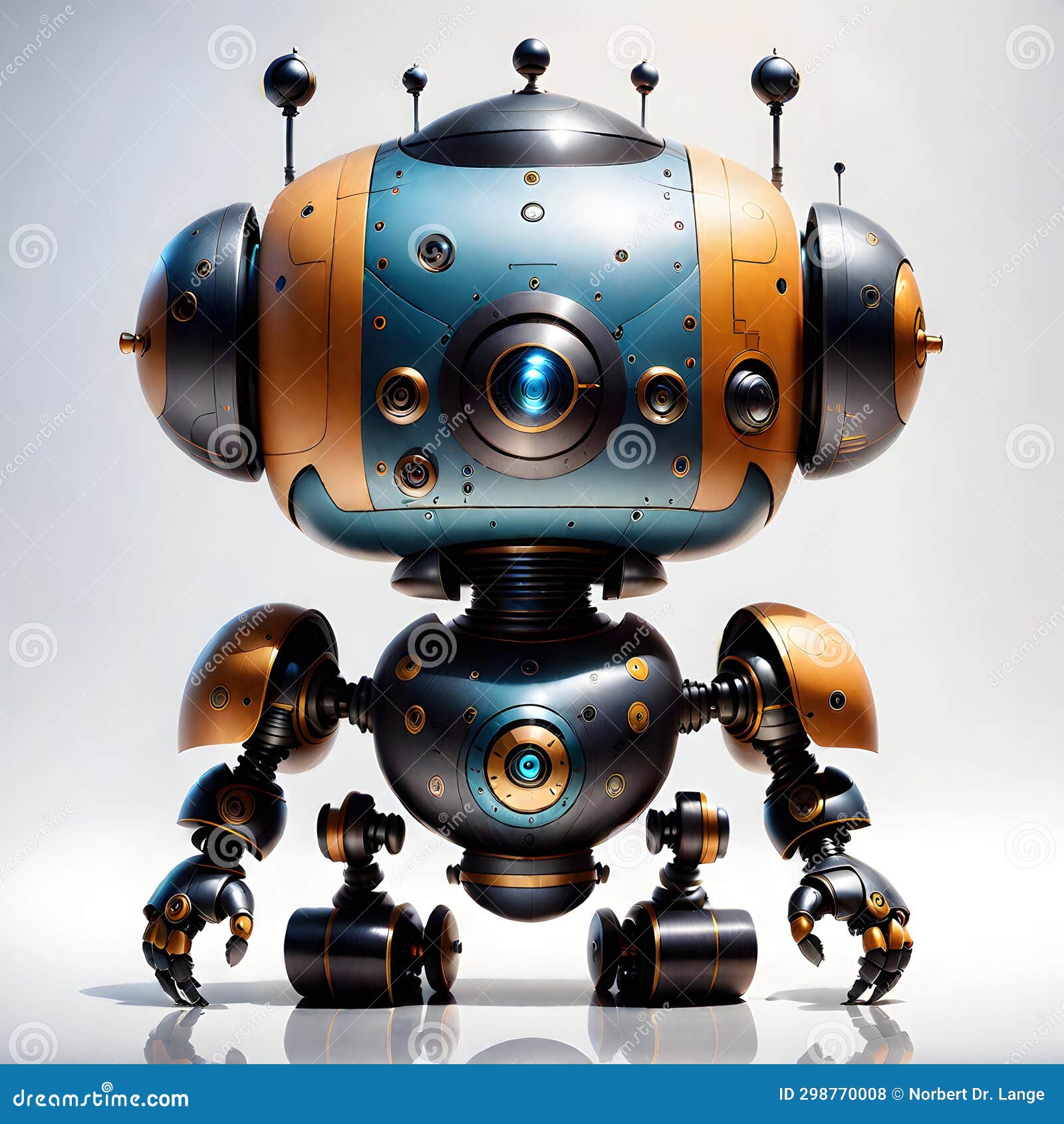 Heavy Humanoid Robot, AI-generatet Stock Photo - Image of humanoid ...