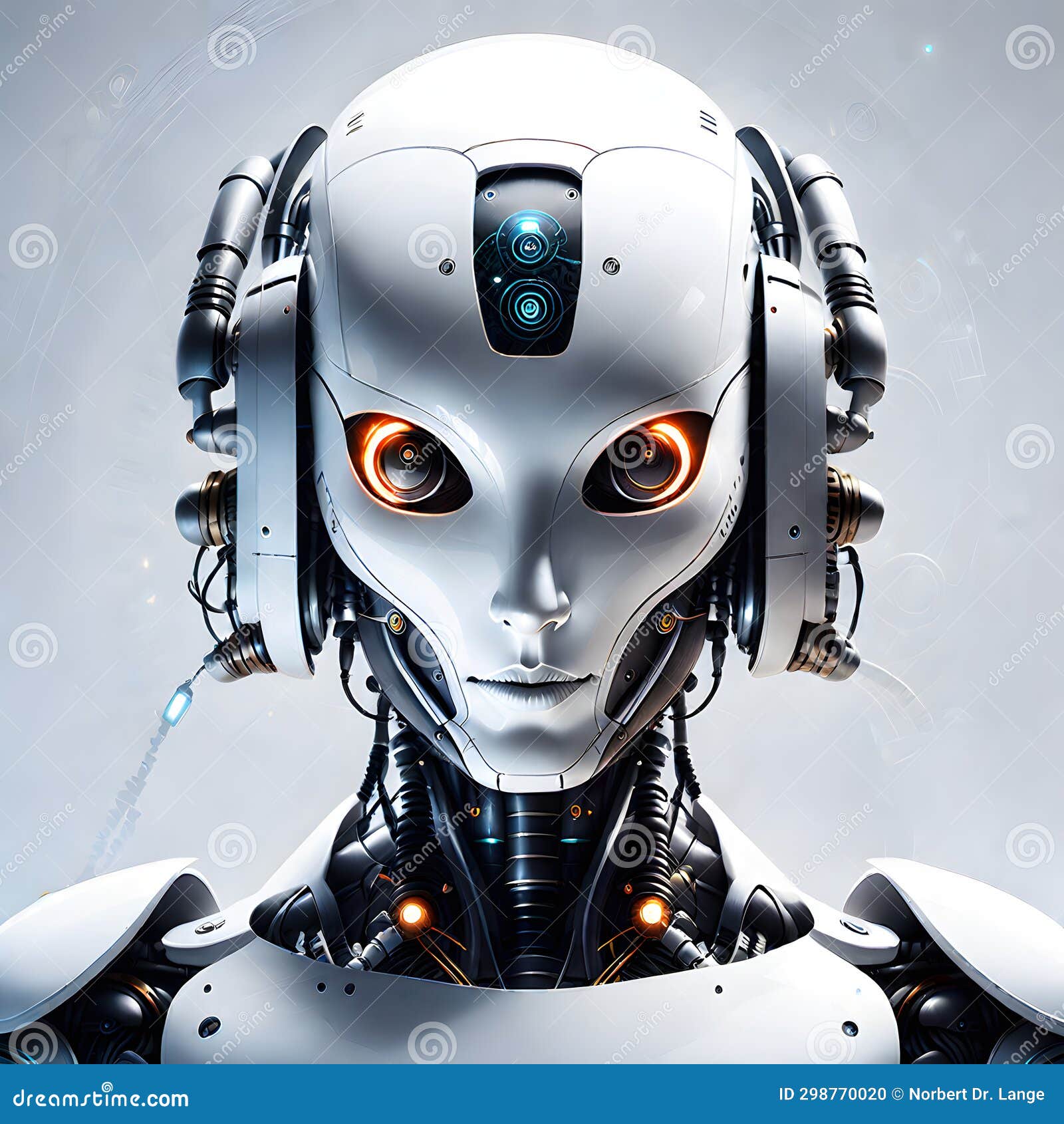 Heavy Humanoid Robot, AI-generatet Stock Photo - Image of guard, robot ...