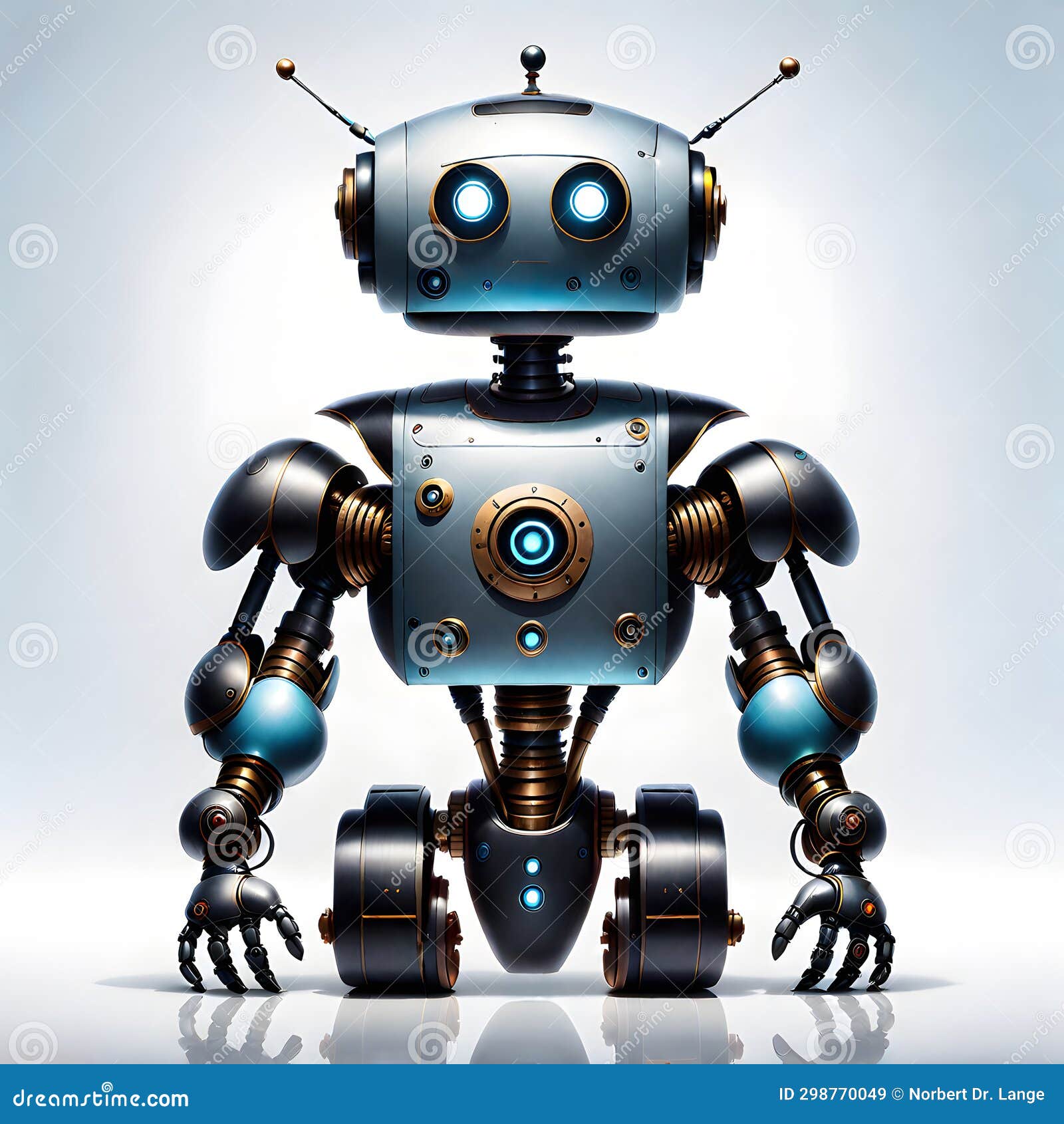 Heavy Humanoid Robot, AI-generatet Stock Image - Image of robot, heavy ...