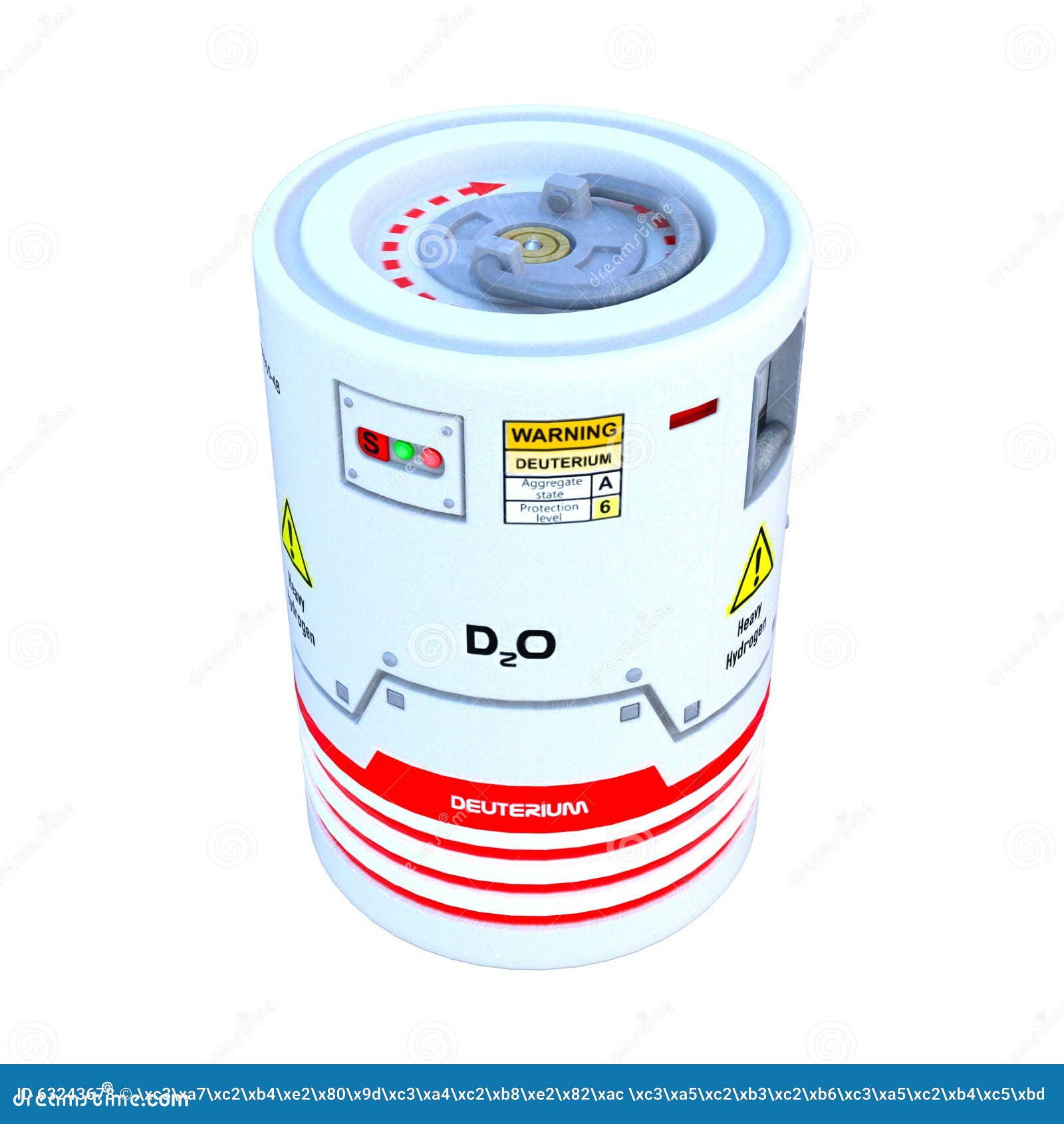 Heavy Hydrogen Storage Container Stock Illustration - Illustration of ...