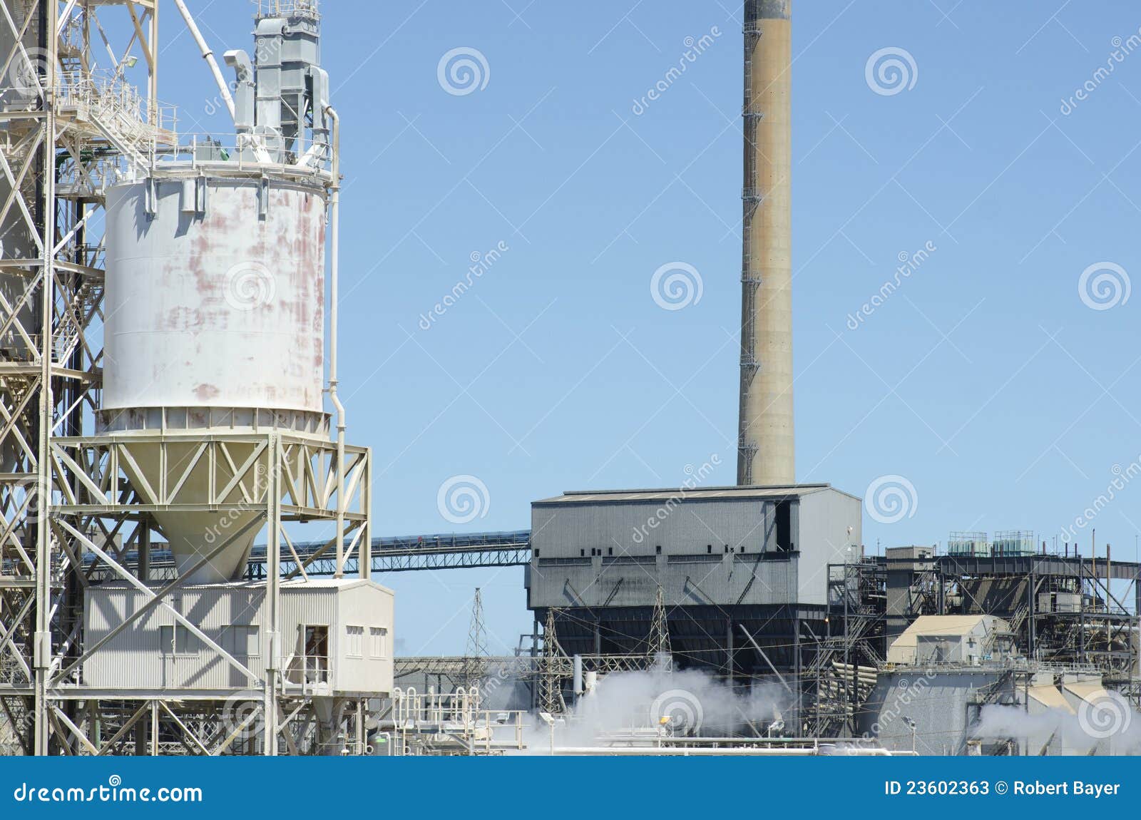 Heavy Industrial Plant stock image. Image of heat, blue - 23602363
