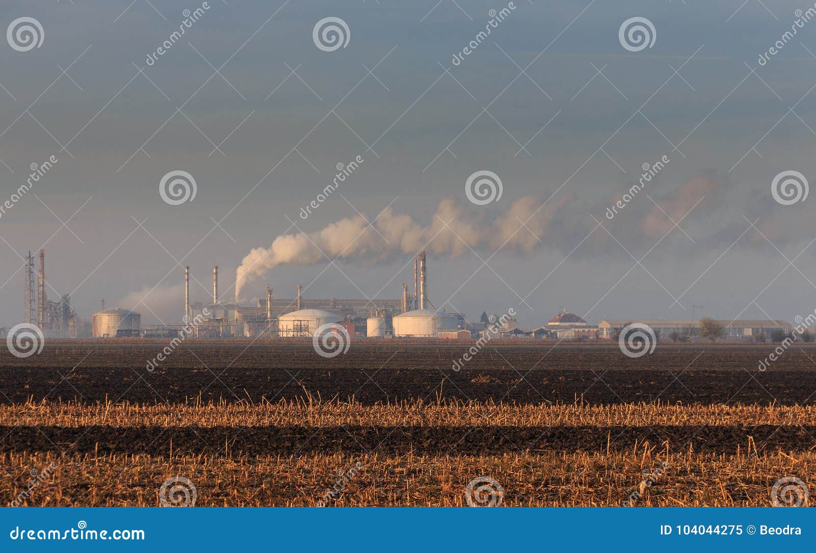 Heavy industrial pollution stock image. Image of heavy - 104044275