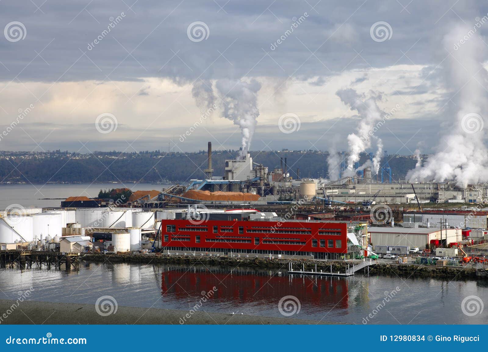 Heavy Industry. stock photo. Image of building, large - 12980834