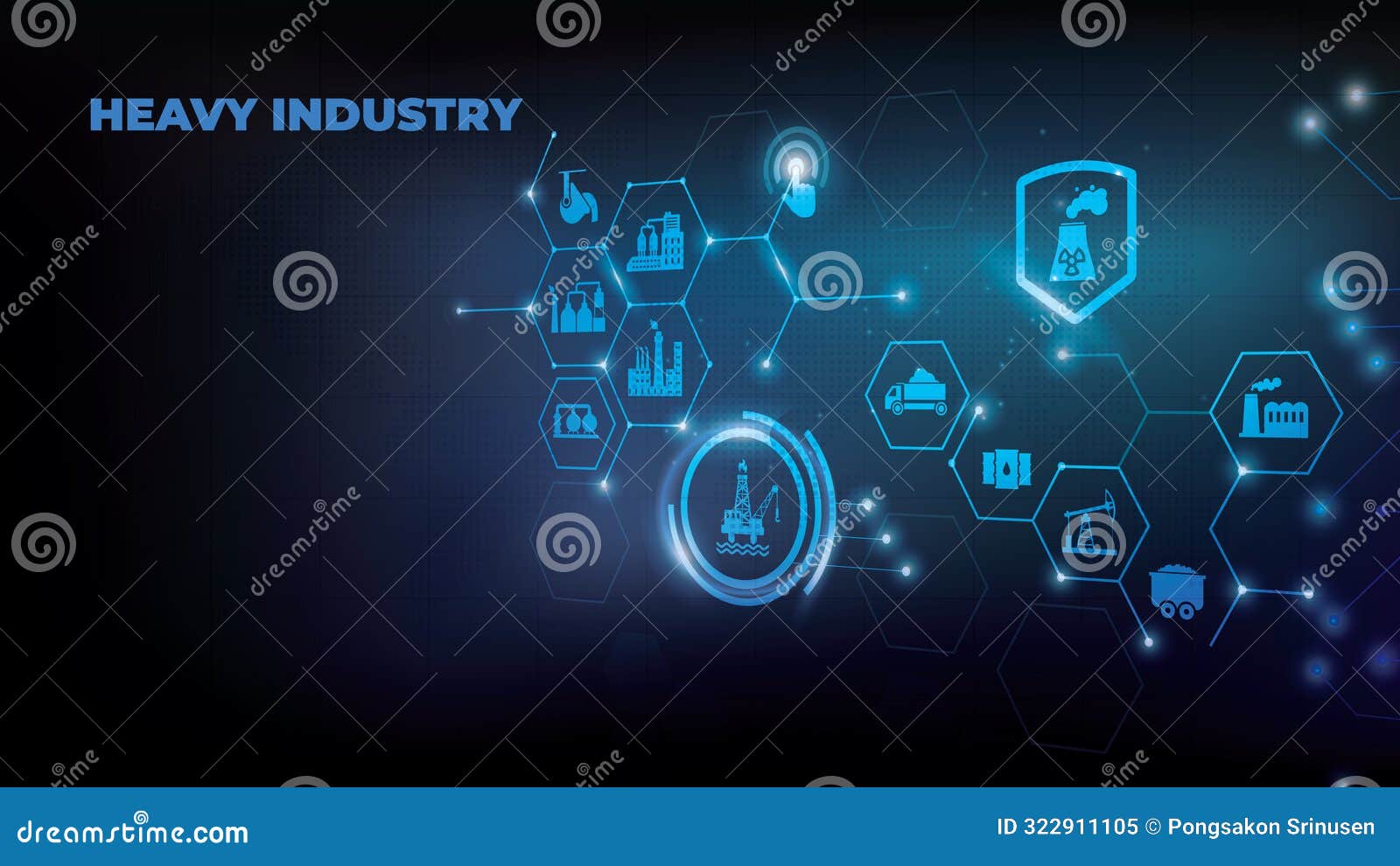 Heavy Industry Icon Concept. Vector Illustration EPS 10 Stock Vector ...
