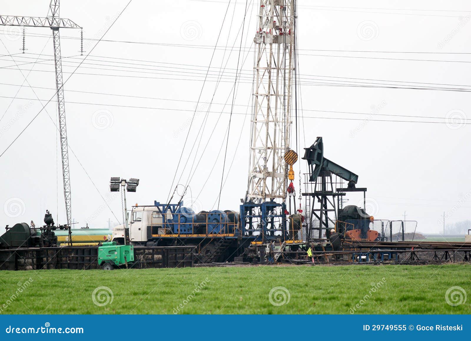 Oil Gas Industry Oilfield Drilling Rig Oil Pump Offshore Energy Power ...