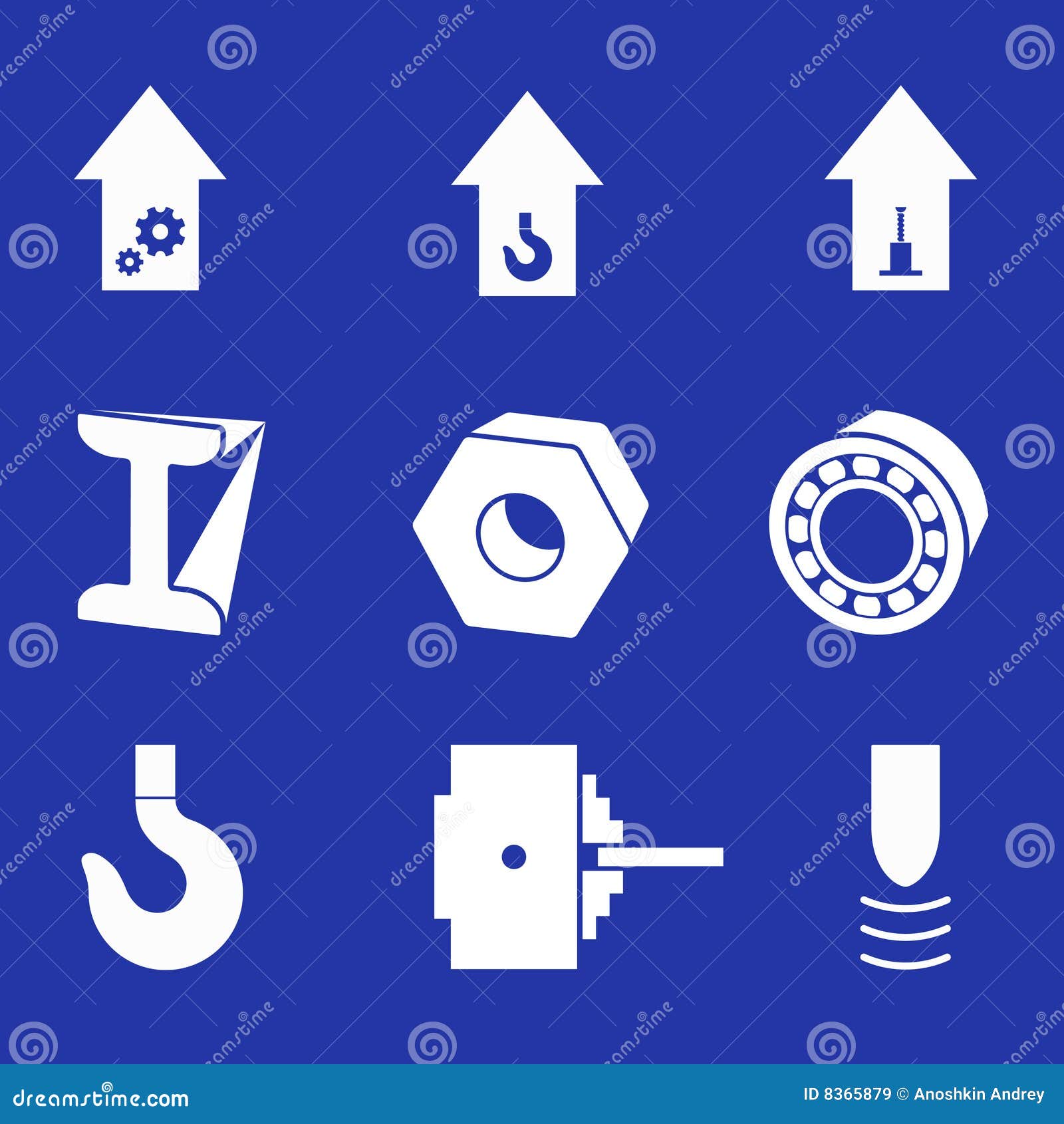 Heavy Industry - a Set of Vector Pictogrammes. Stock Vector ...