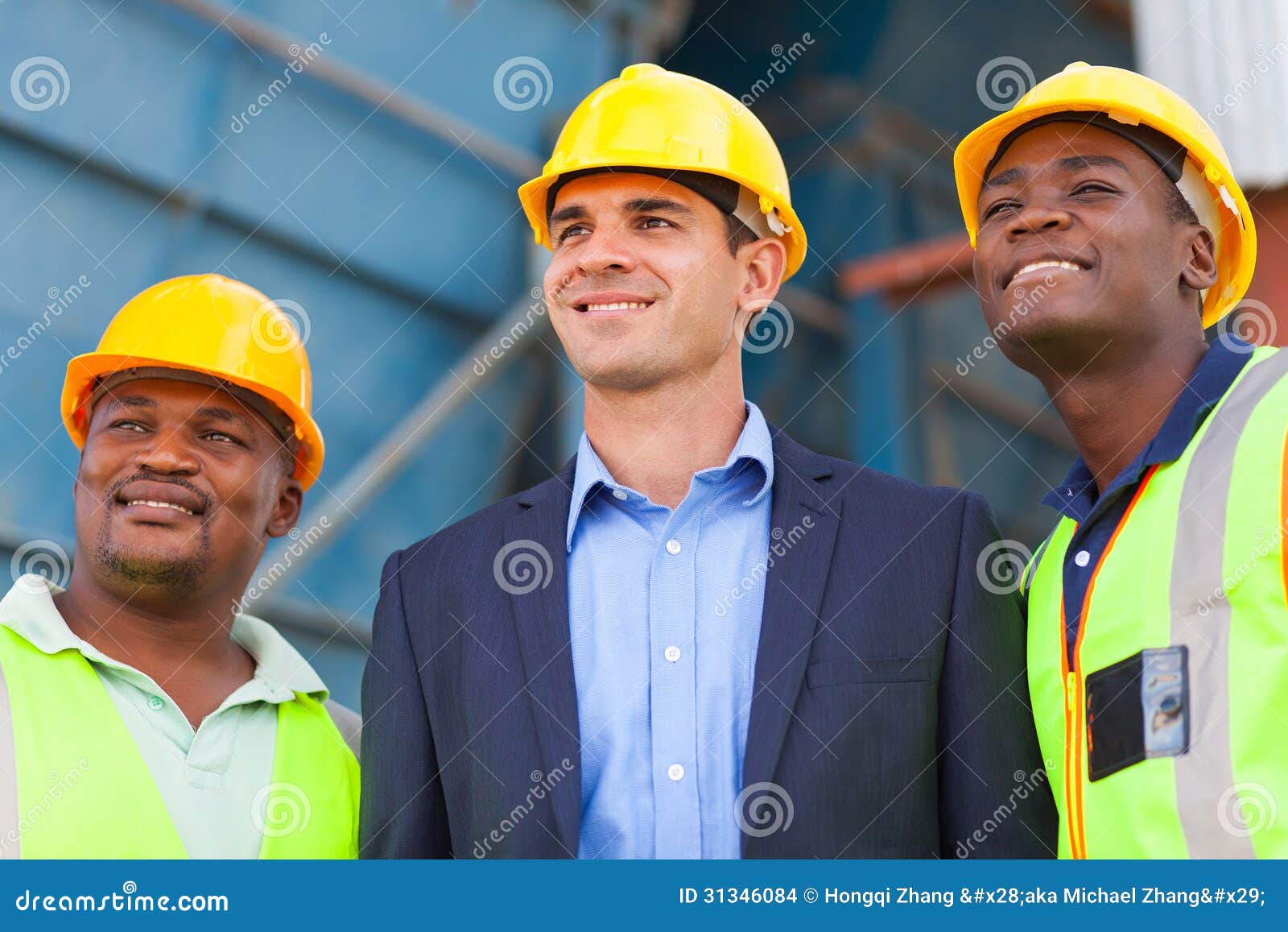 Heavy industry workers stock photo. Image of cheerful - 31346084