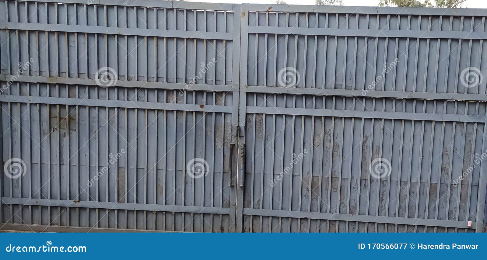 Heavy Iron gate in factory stock image. Image of iron - 170566077
