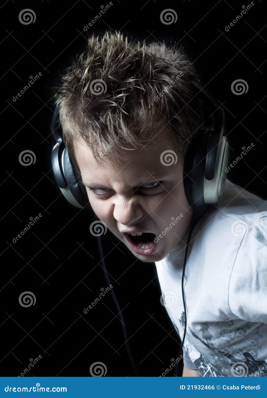 Heavy kid stock photo. Image of isolated, melody, enjoy - 21932466