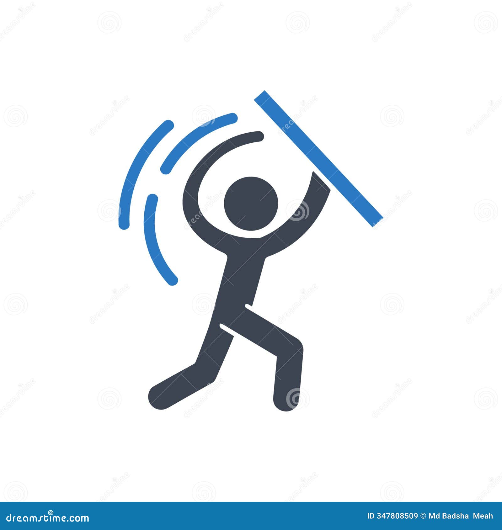 Heavy Lift Icon stock vector. Illustration of heavy - 347808509