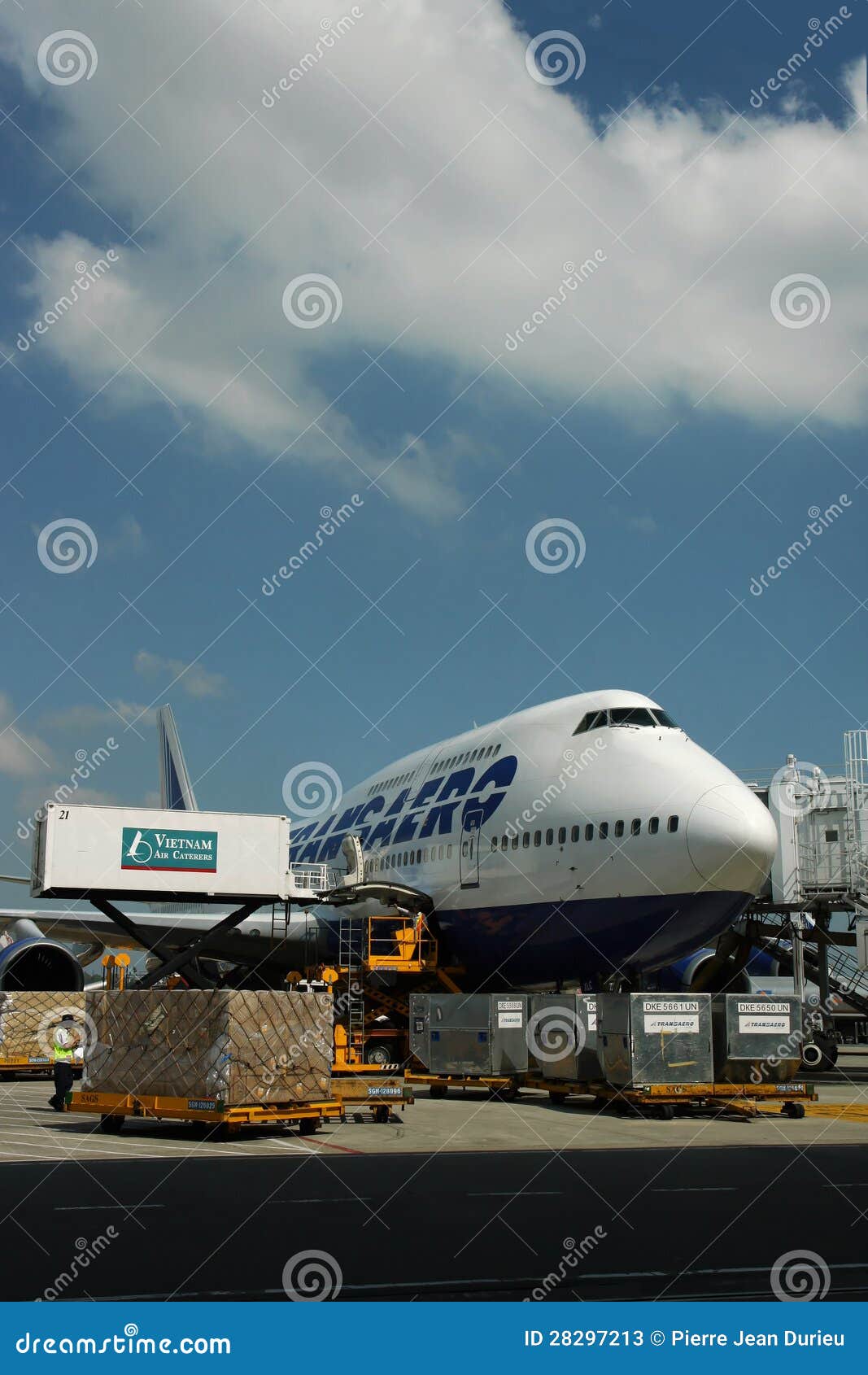 Heavy load for an Airplane editorial stock photo. Image of travel ...