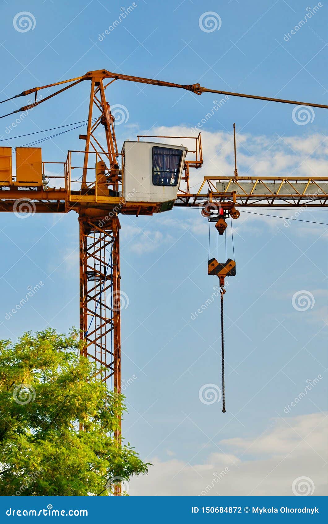Heavy-load Tower Cranes on Building Stock Photo - Image of equipment ...