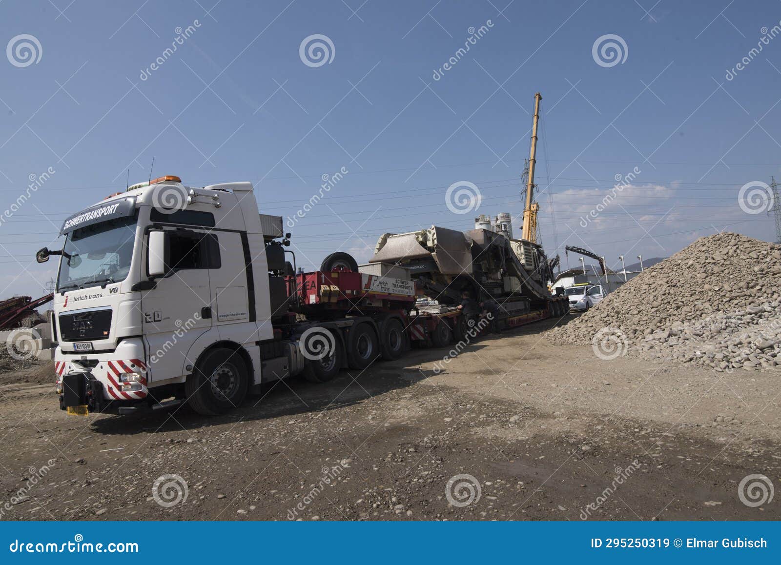 Heavy Load Transport on the Road Editorial Stock Image - Image of ...