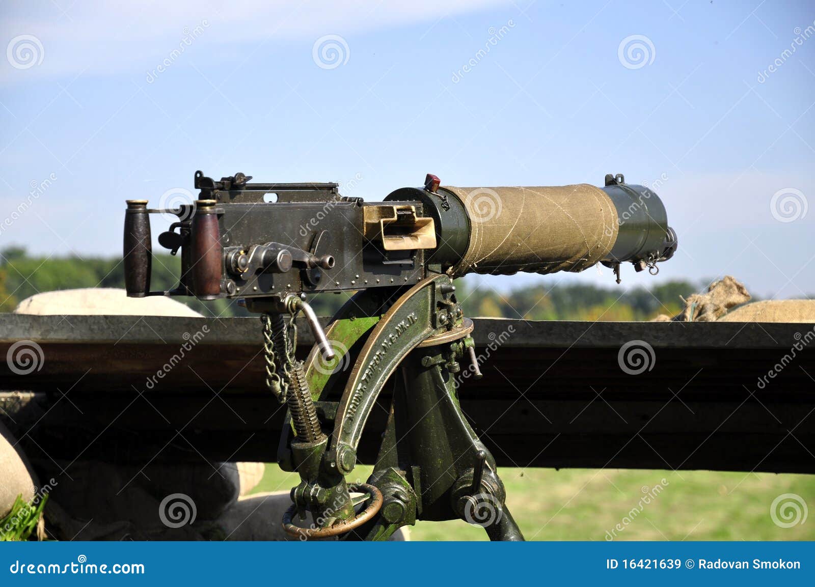Heavy Machine Gun stock image. Image of battle, advance - 16421639