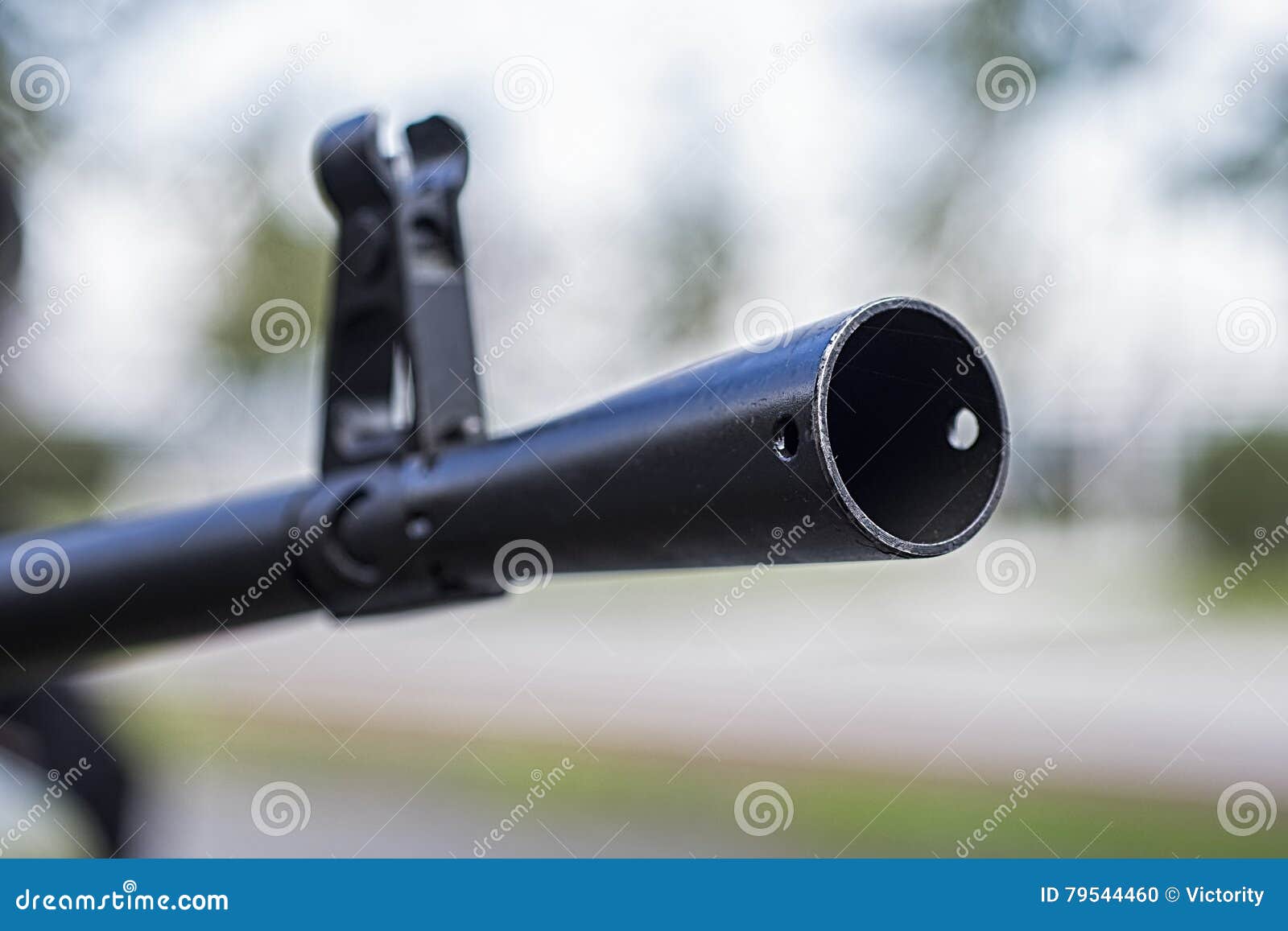 Heavy Machine Gun Front Sight Stock Photo - Image of firearm, equipment ...