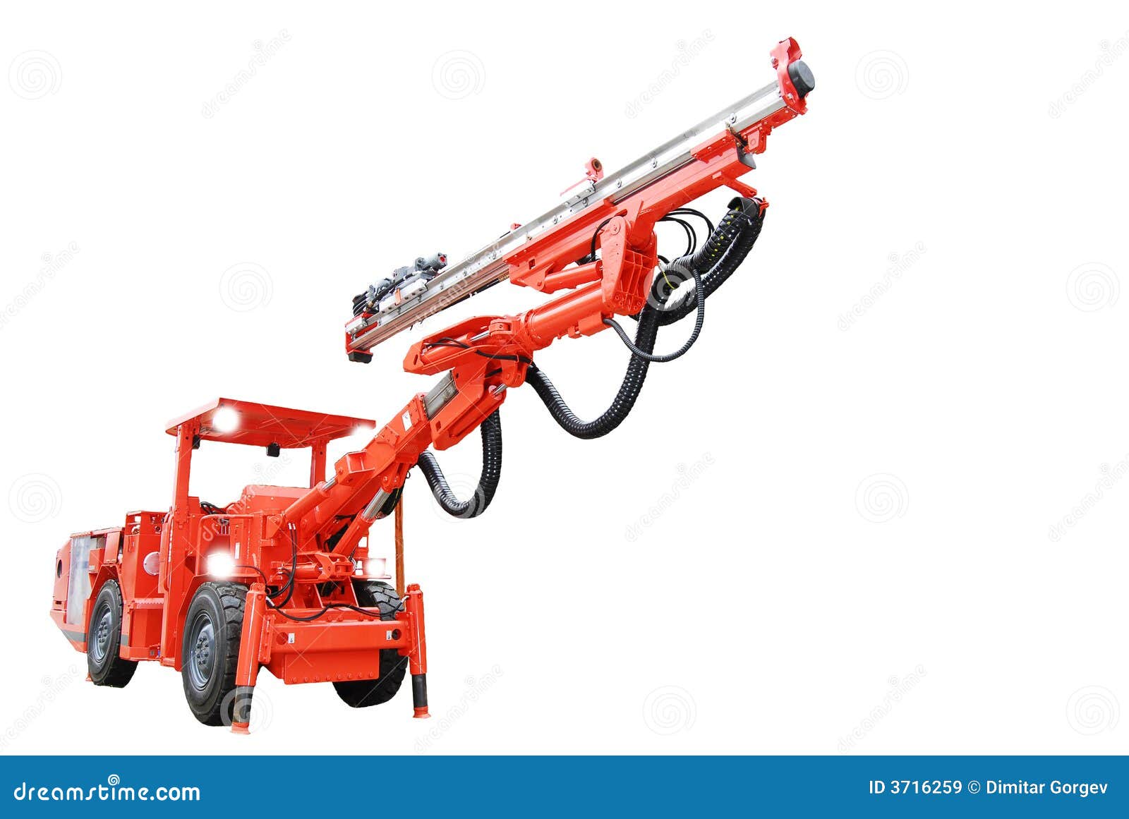 Heavy machine isolated stock image. Image of dirt, excavation - 3716259