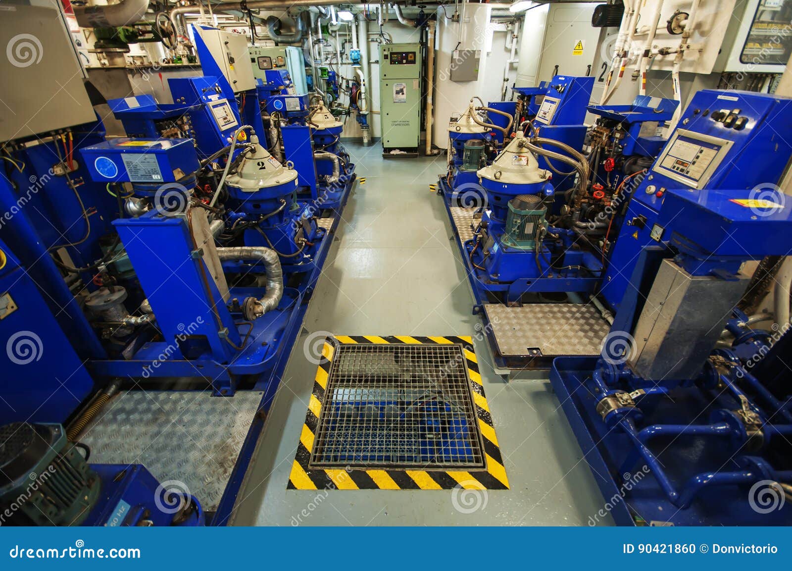 Heavy Machinery on Board Industrial Ship Stock Photo - Image of ...
