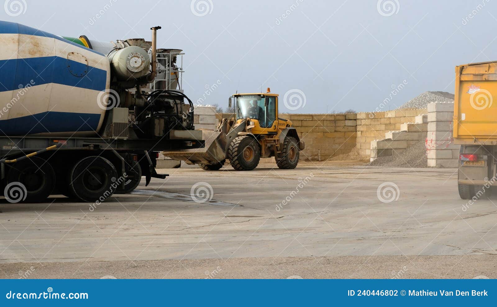Heavy Machinery at a Construction Site in the Netherlands Editorial ...