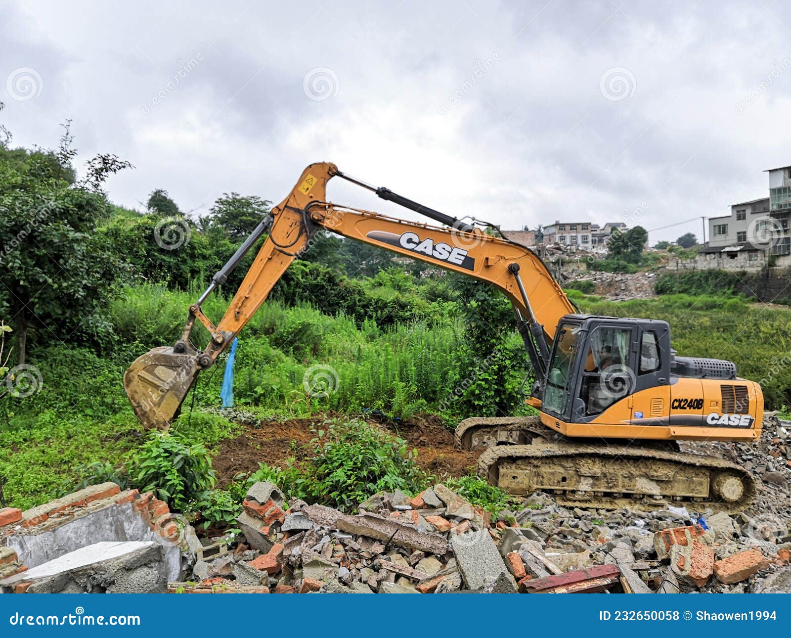 Heavy Machinery Doing Earthwork Editorial Stock Photo - Image of heavy ...