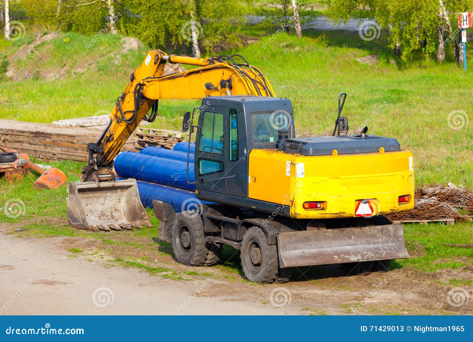 Heavy Machinery - Excavator Stock Image - Image of mover, earth: 71429013