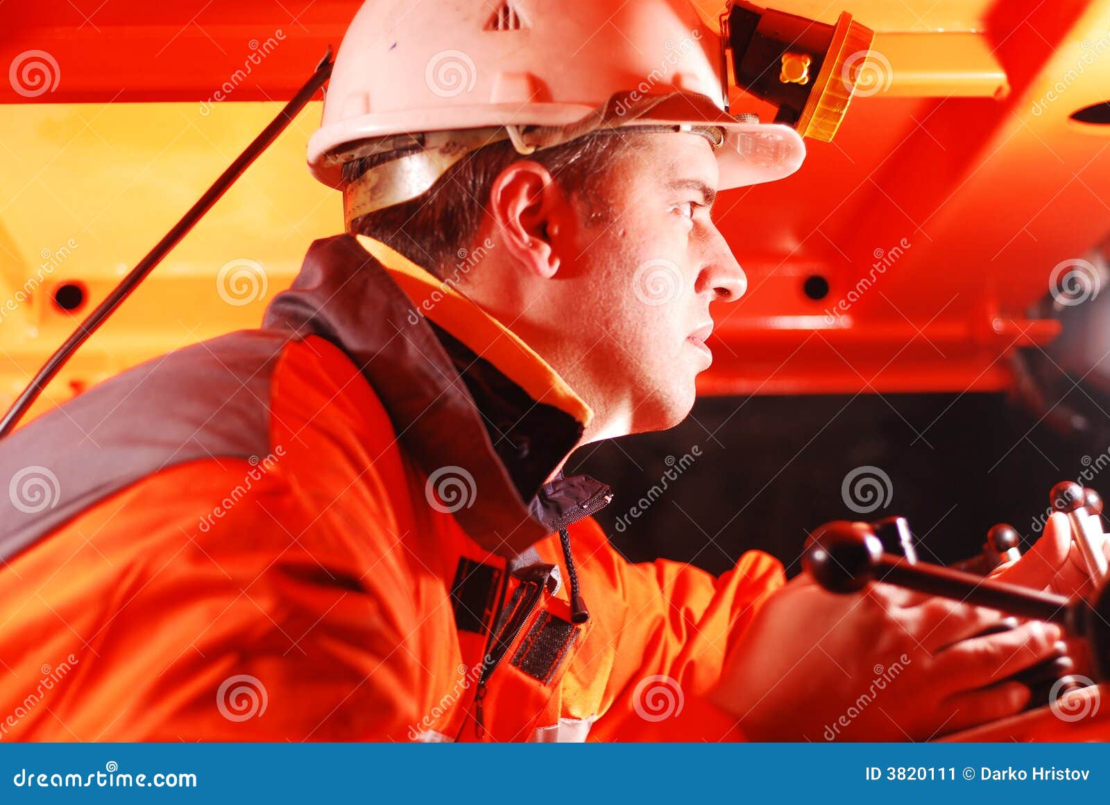 Heavy machinery operator stock image. Image of construction - 3820111