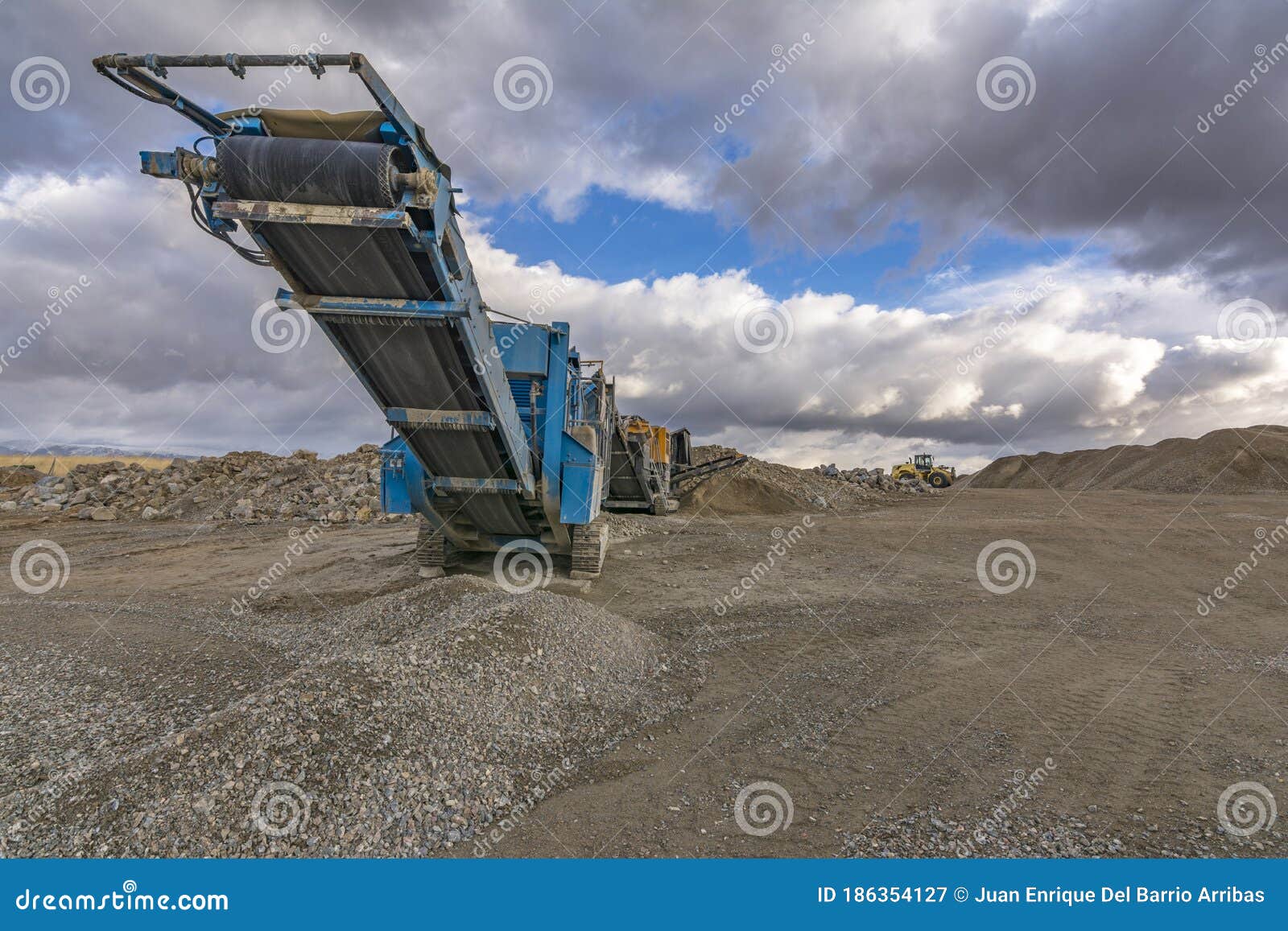 Heavy Machinery for Processing Rock and Stone in a Quarry Stock Image ...
