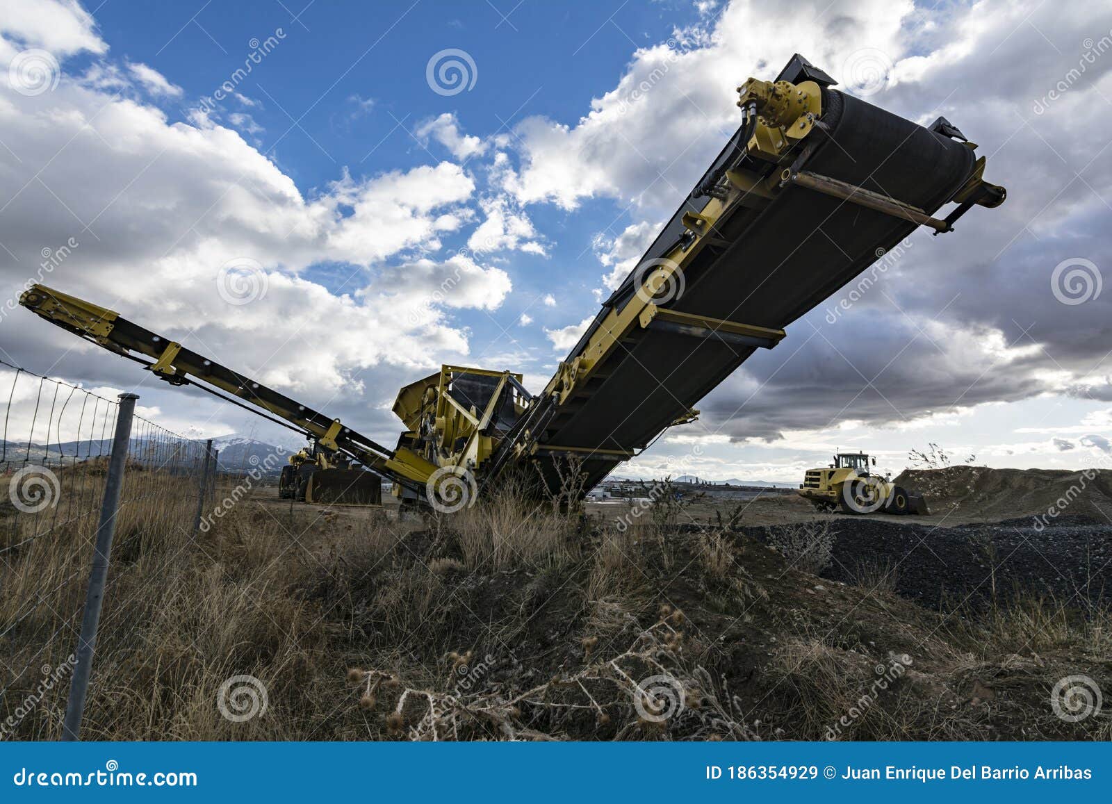 Heavy Machinery for Processing Rock and Stone in a Quarry Stock Image ...
