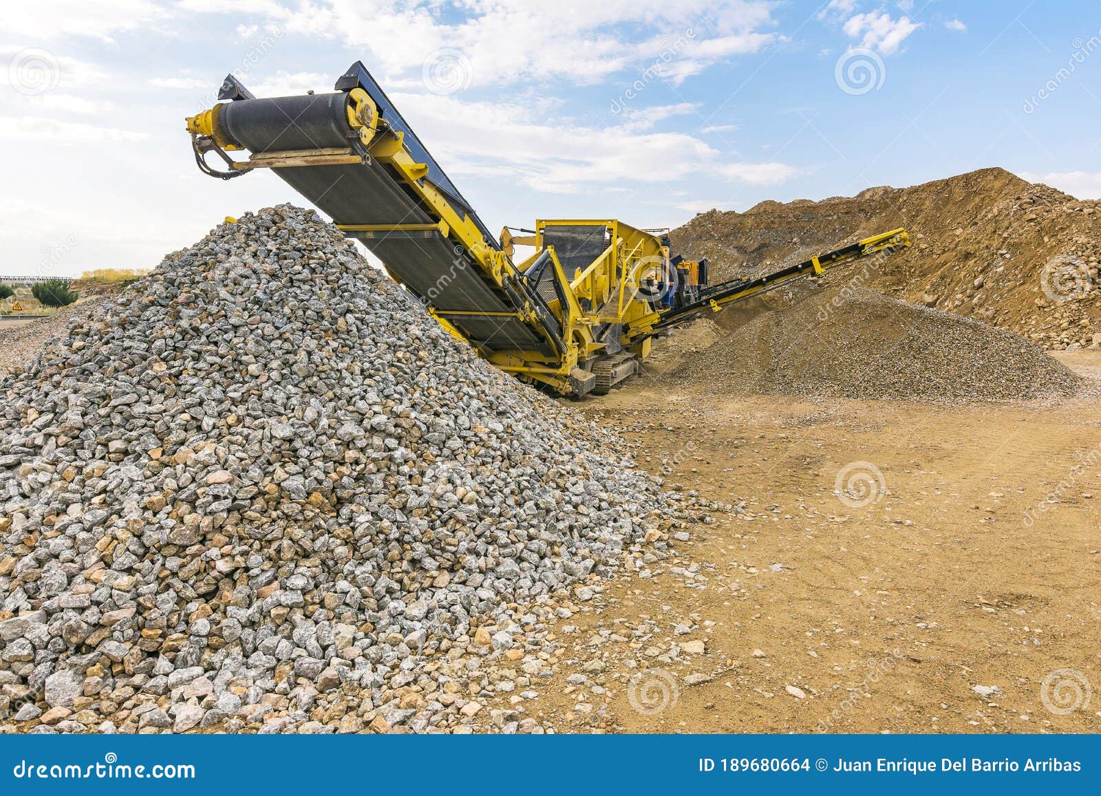 Heavy Machinery for Processing Rock and Stone in a Quarry Stock Photo ...