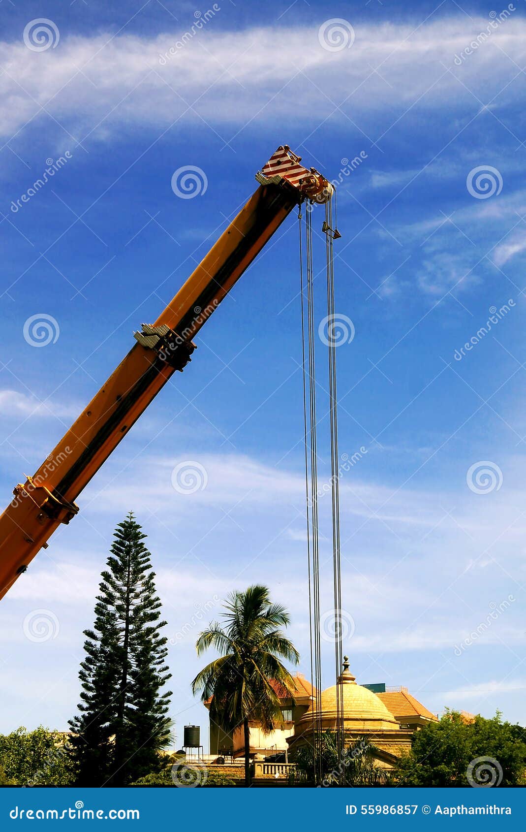Heavy Machinery at Work in a Commercial Engineering Site Stock Image ...