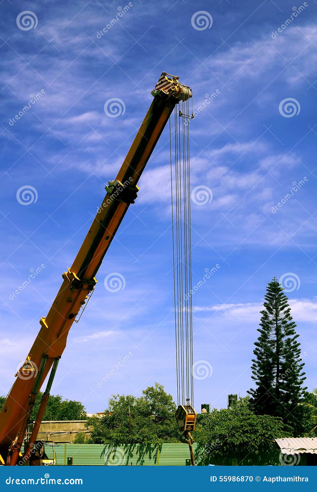 Heavy Machinery at Work in a Commercial Engineering Site Stock Photo ...