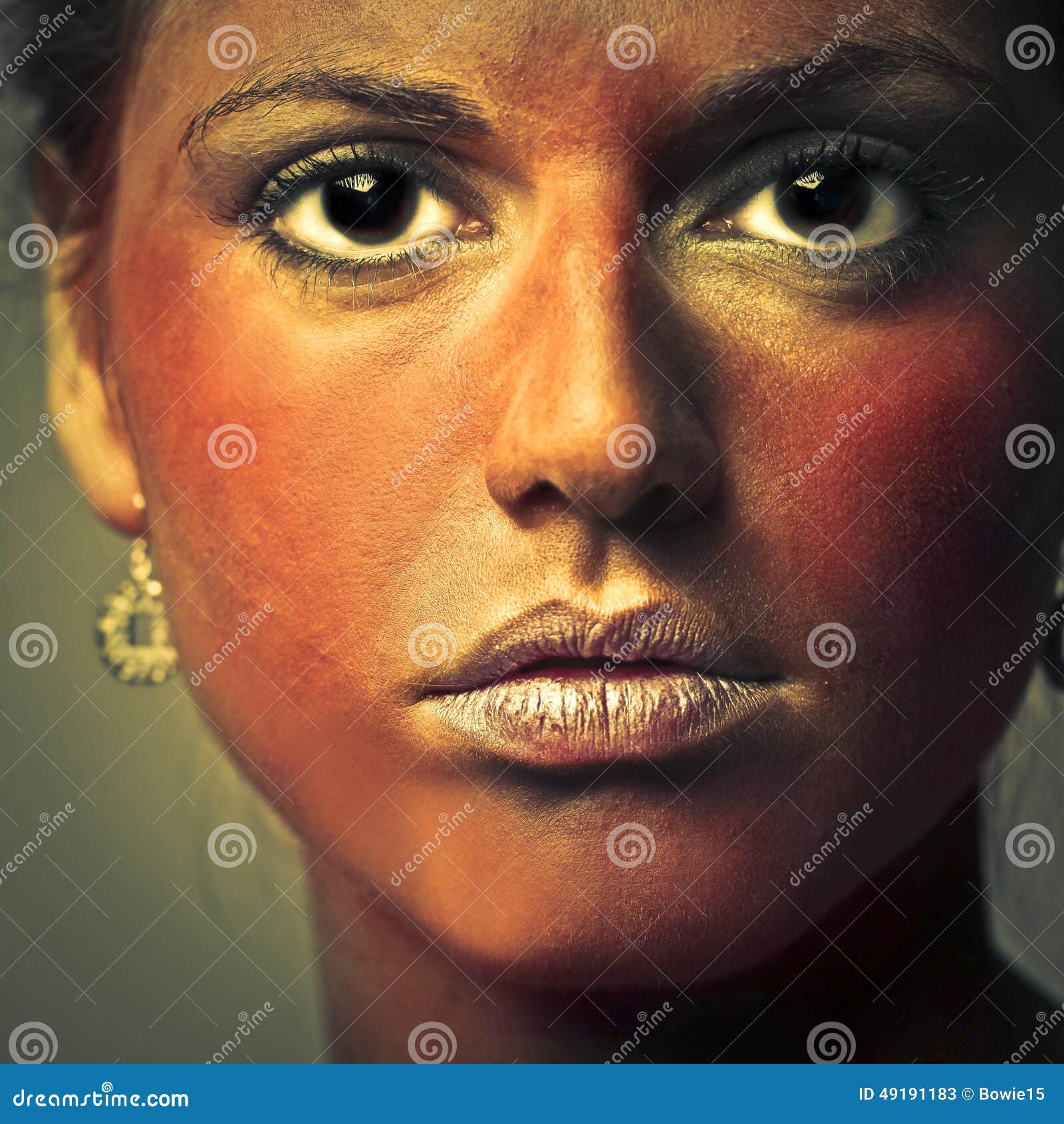 Heavy makeup girl stock image. Image of girl, makeup - 49191183