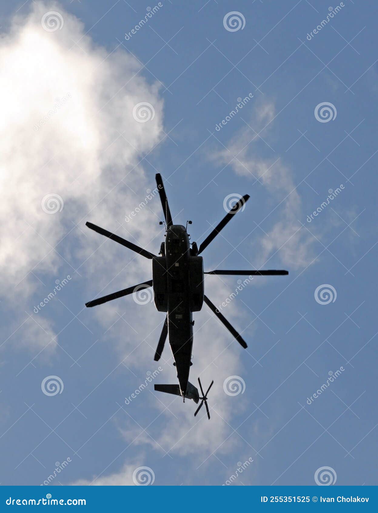 Heavy marine helicopter stock image. Image of midair - 255351525