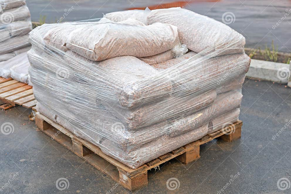 Bulk Sacks Pallets stock photo. Image of sack, delivery - 206472966