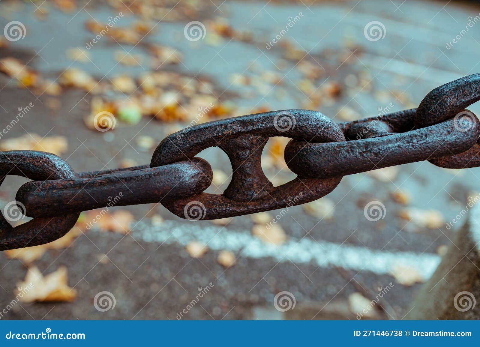 Heavy metal chain stock photo. Image of iron, connection - 271446738