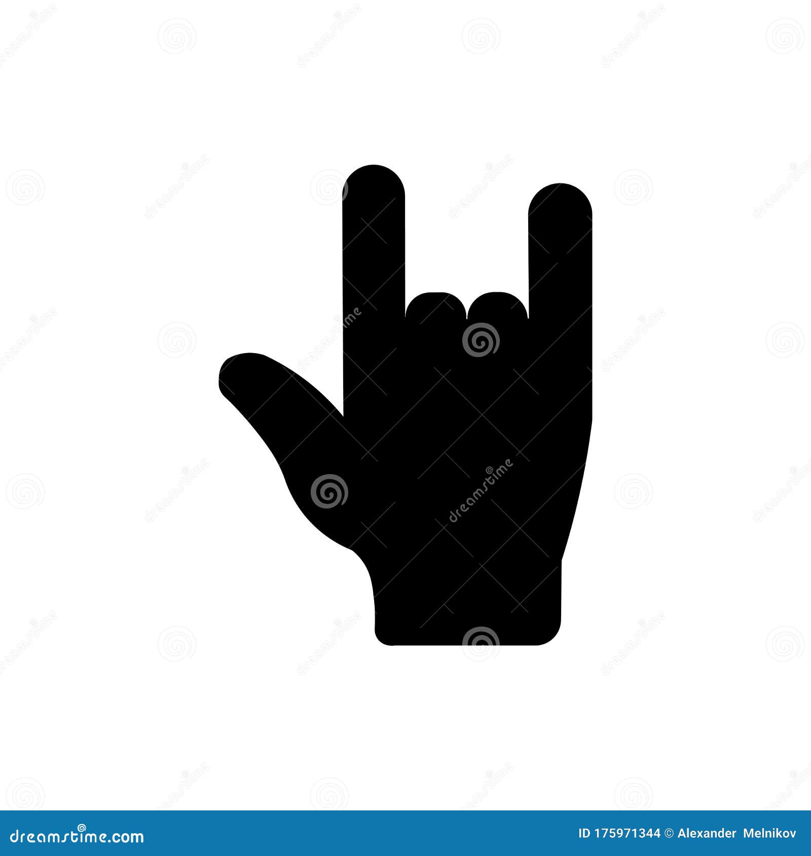 Heavy Metal Concert Icon. Vector Illustration Eps 10 Stock Illustration ...