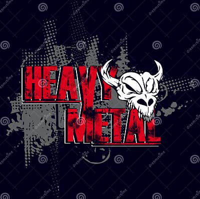 Heavy metal design stock vector. Illustration of grunge - 10408028