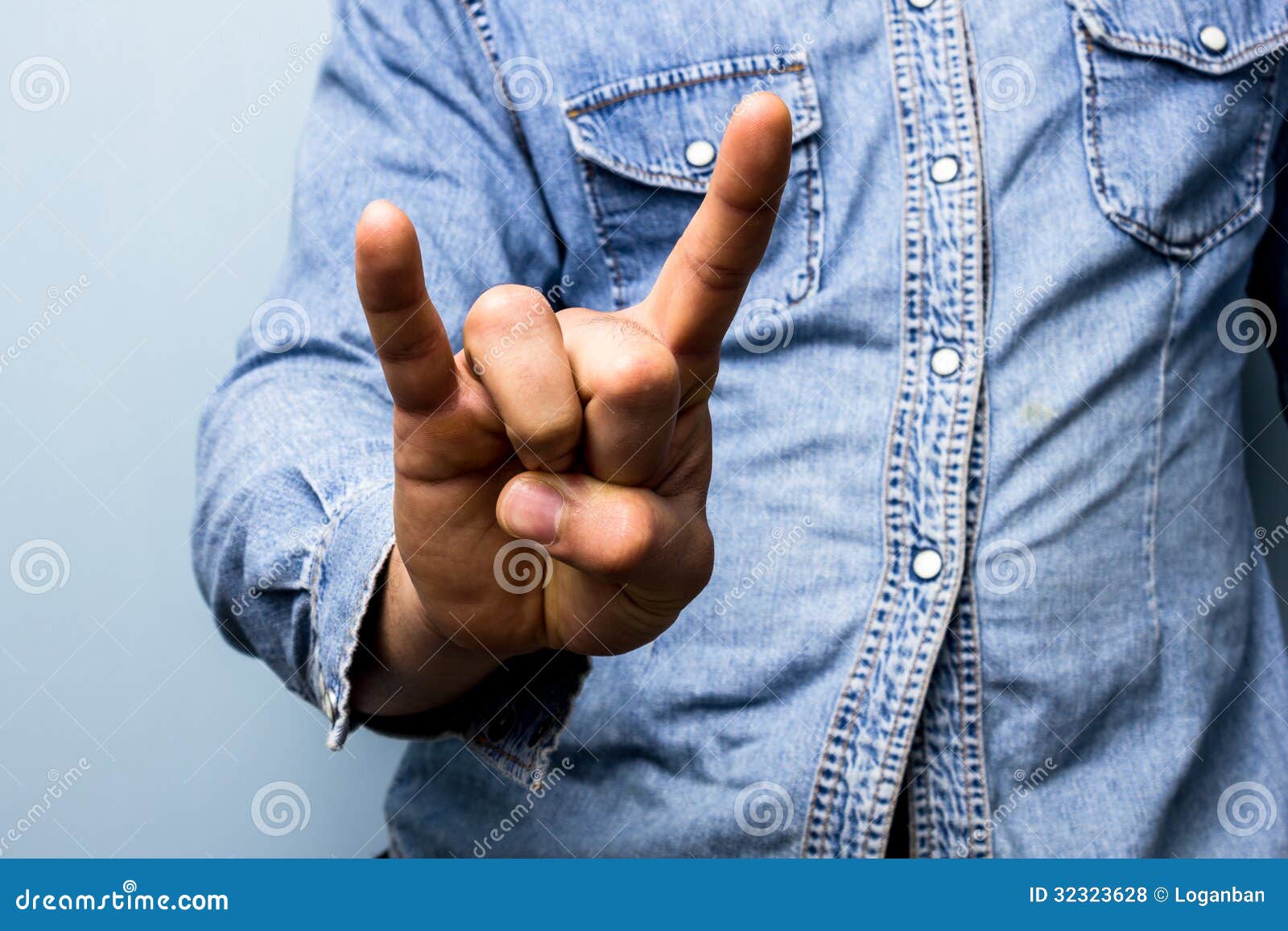 Heavy metal hand stock photo. Image of unrecognisable - 32323628