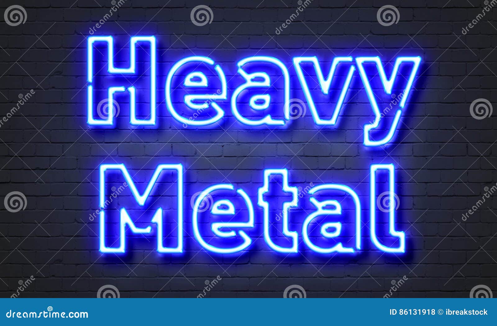 Heavy metal neon sign stock photo. Image of element, concert - 86131918