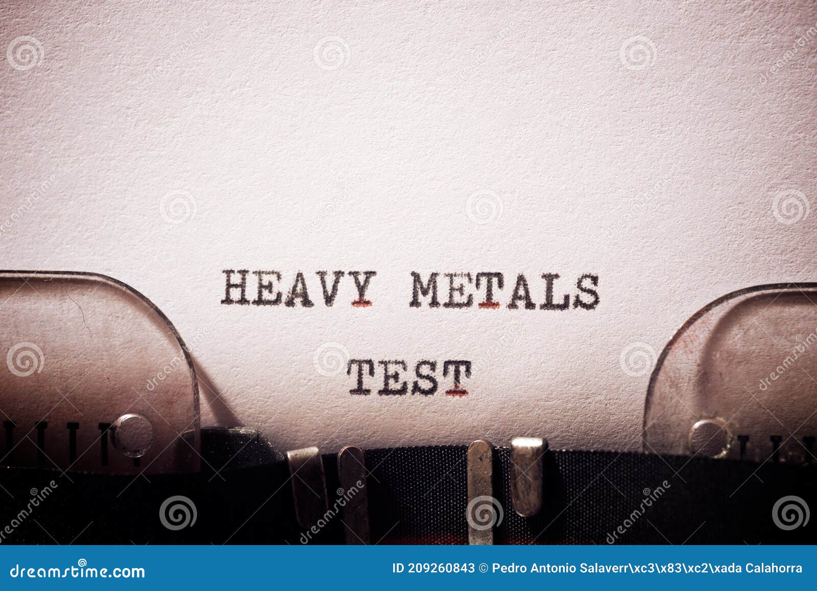 Heavy metal test stock image. Image of nickel, test - 209260843