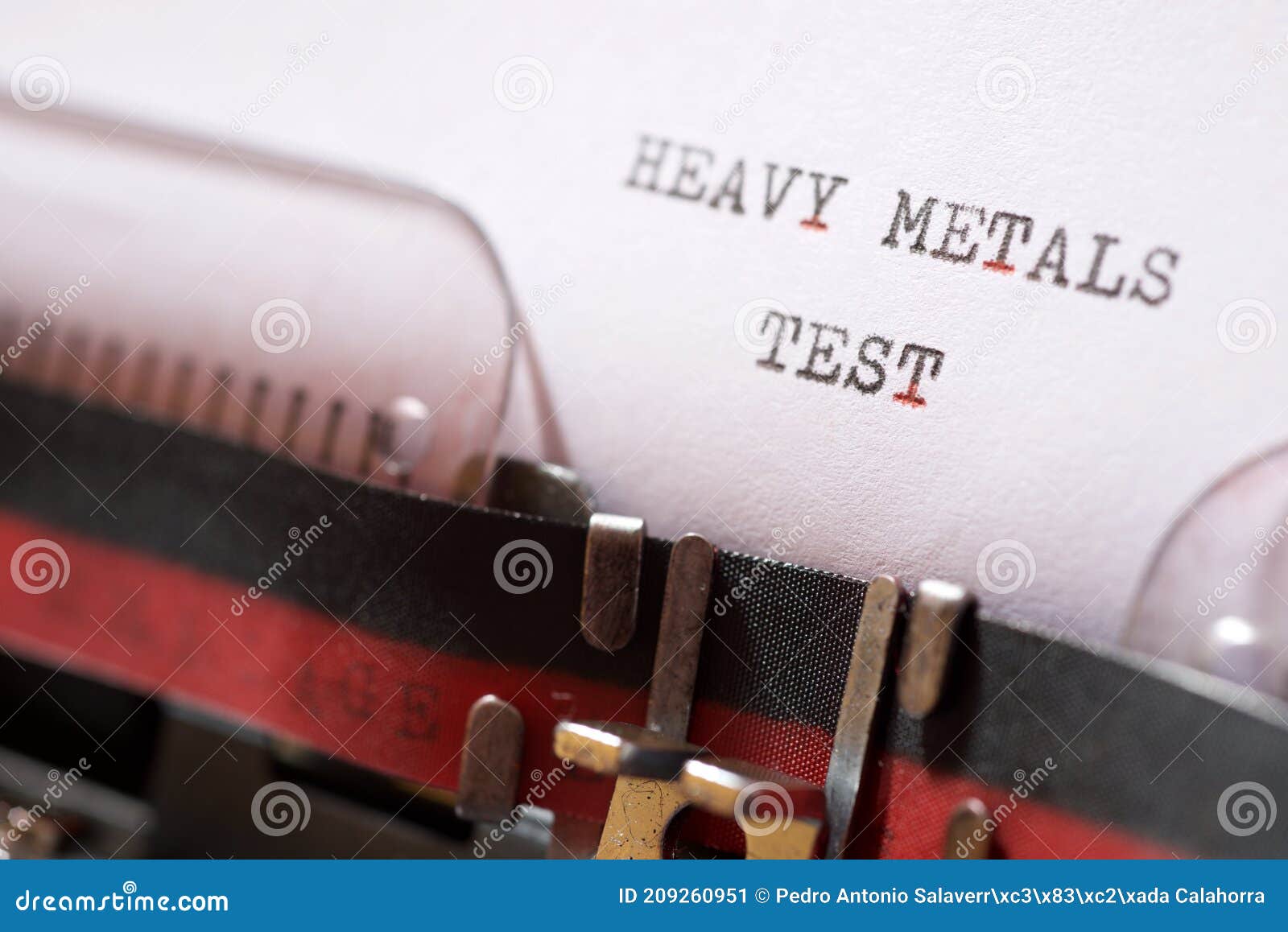 Heavy metal test stock image. Image of heavy, information - 209260951