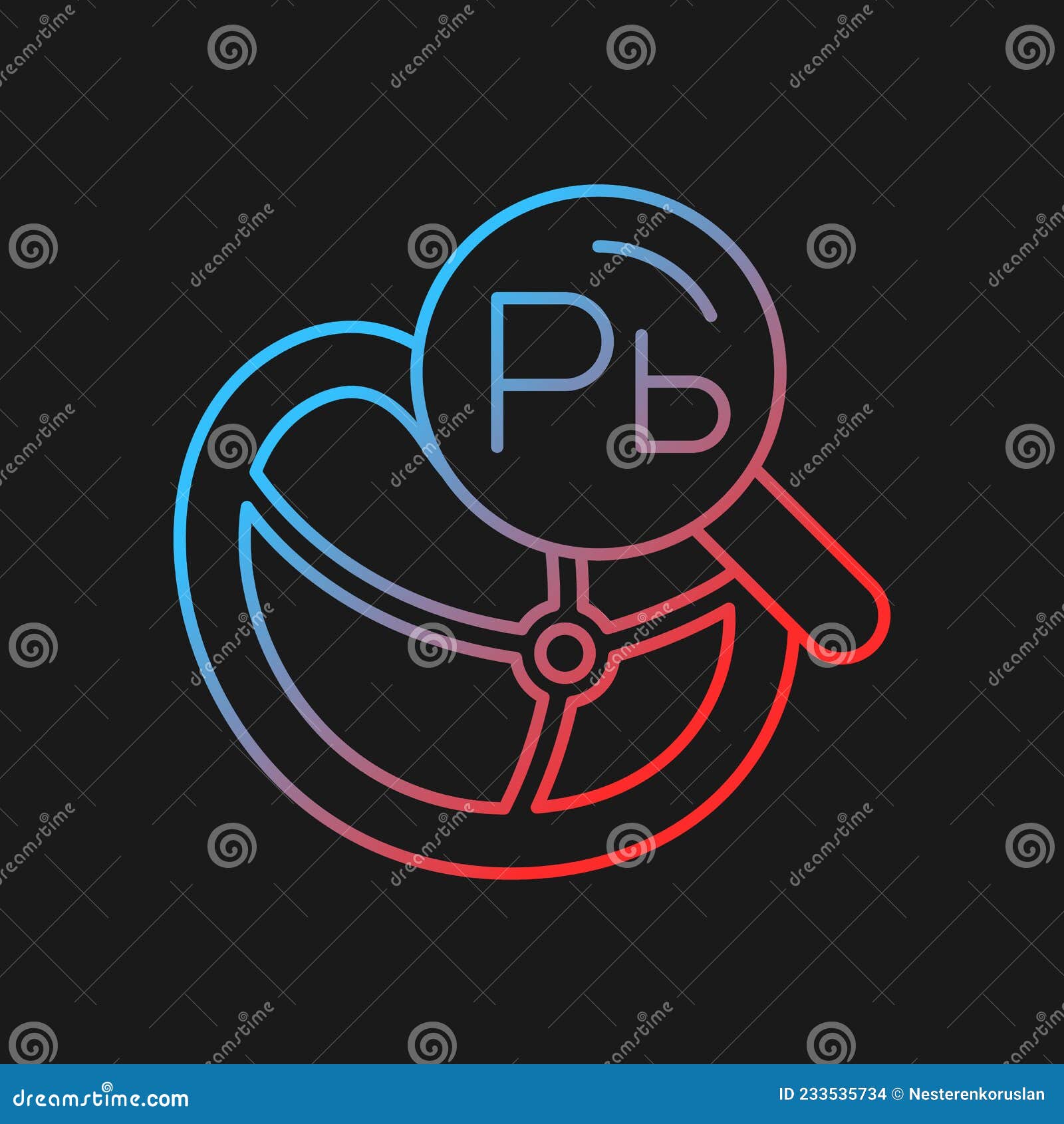 Heavy Metal Testing Gradient Vector Icon for Dark Theme Stock Vector ...