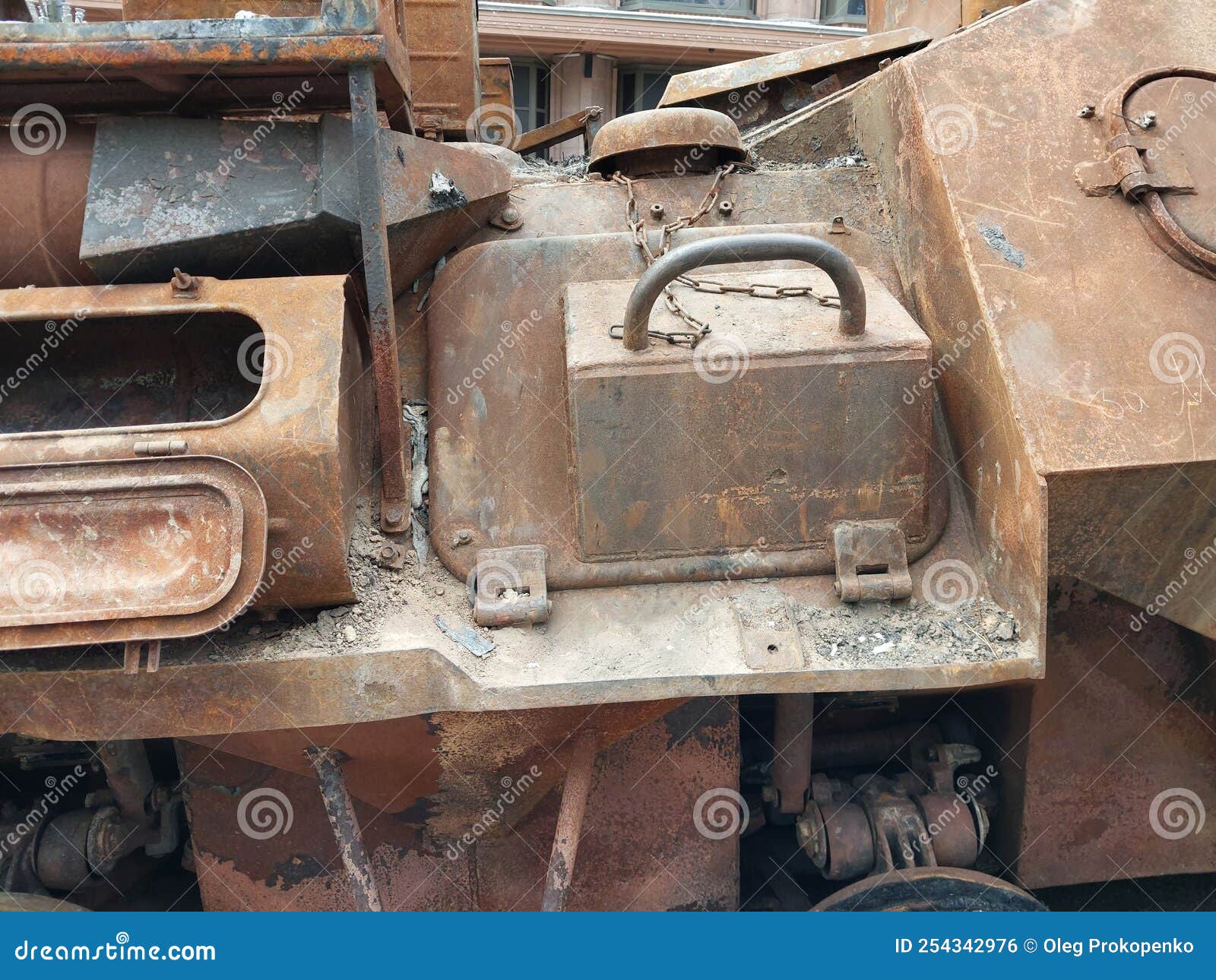 Heavy Military Equipment Destroyed in Battle Stock Photo - Image of ...