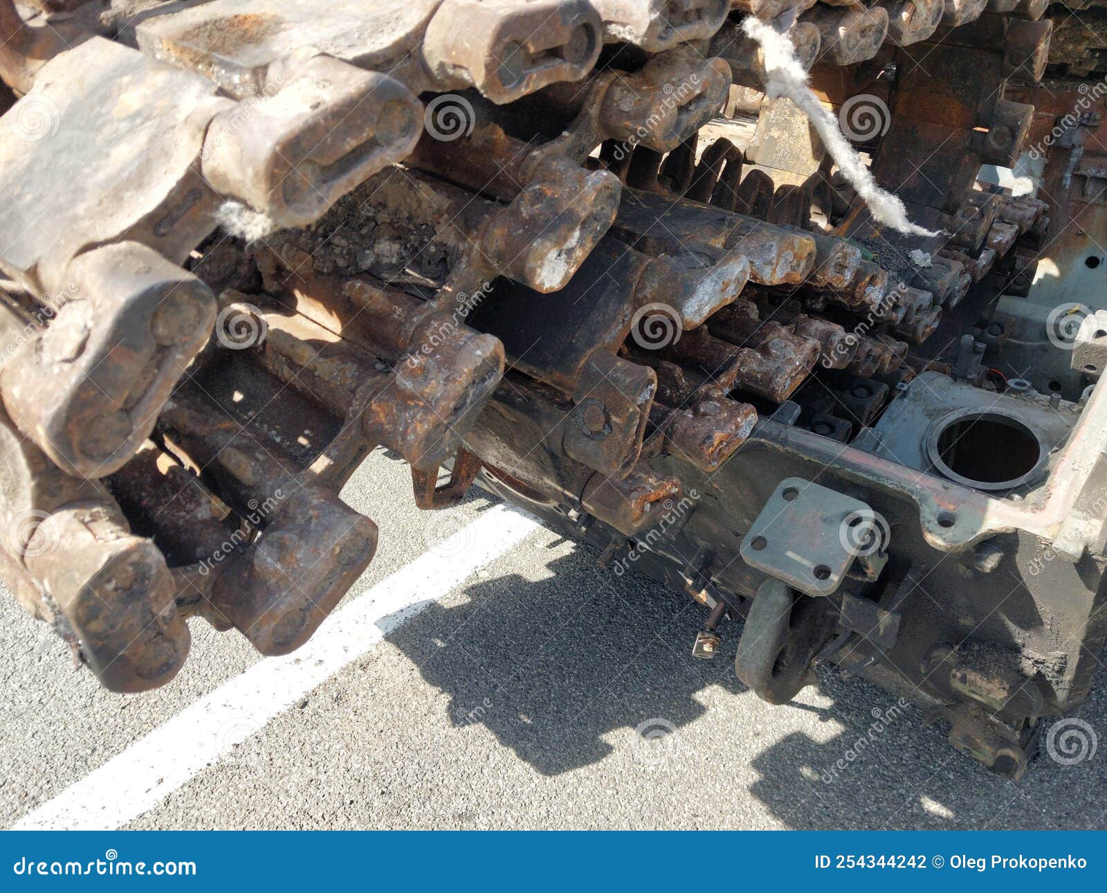 Heavy Military Equipment Destroyed in Battle Stock Photo - Image of ...