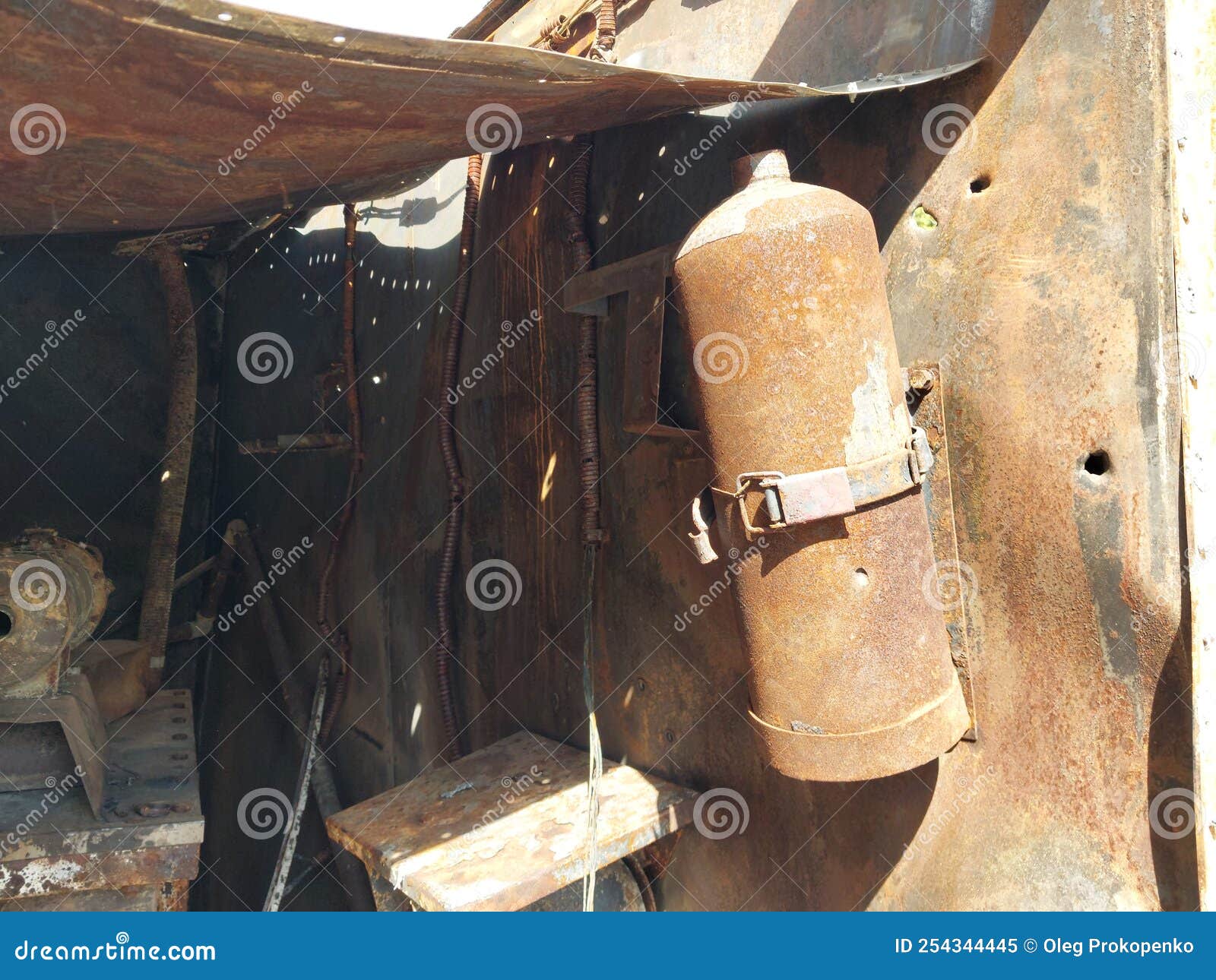 Heavy Military Equipment Destroyed in Battle Stock Image - Image of ...