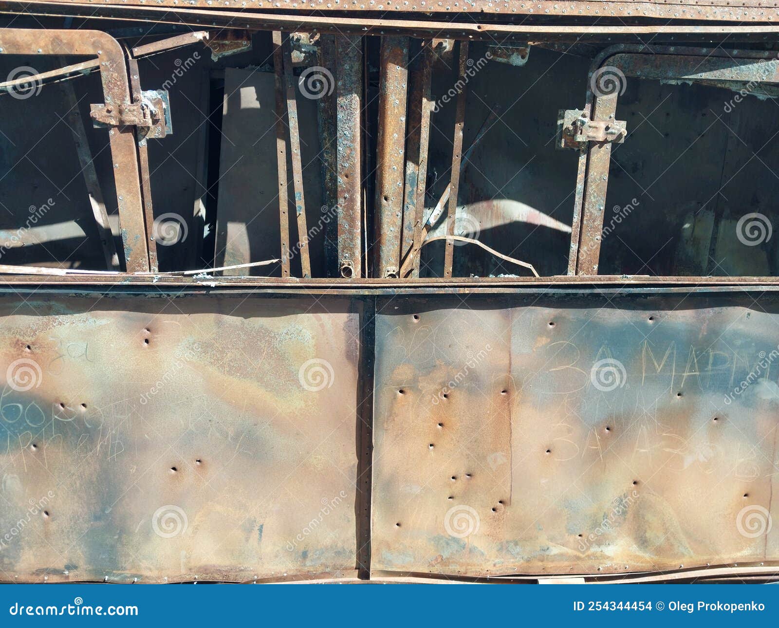 Heavy Military Equipment Destroyed in Battle Stock Photo - Image of ...