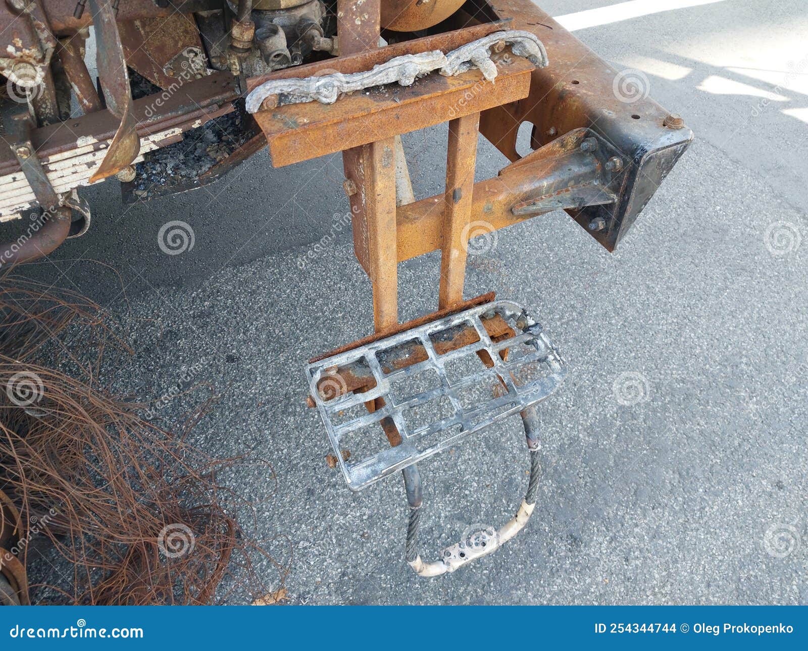 Heavy Military Equipment Destroyed in Battle Stock Photo - Image of ...