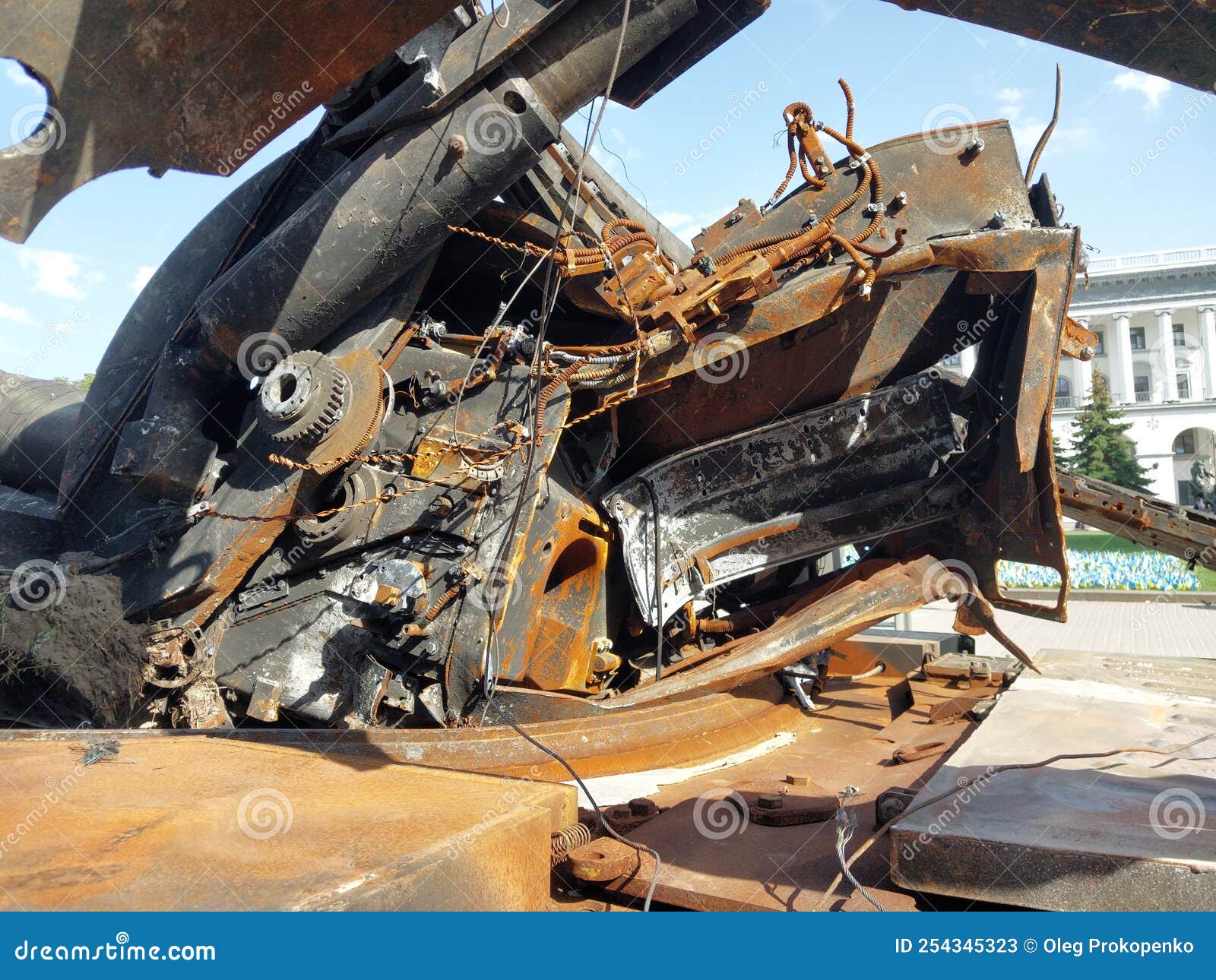 Heavy Military Equipment Destroyed in Battle Stock Image - Image of ...