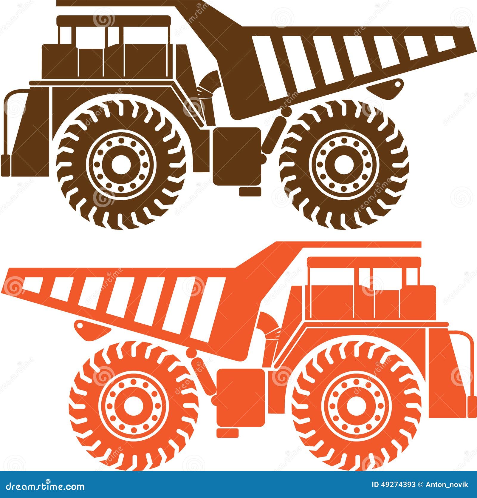 Heavy Mining Truck stock vector. Illustration of cast - 49274393